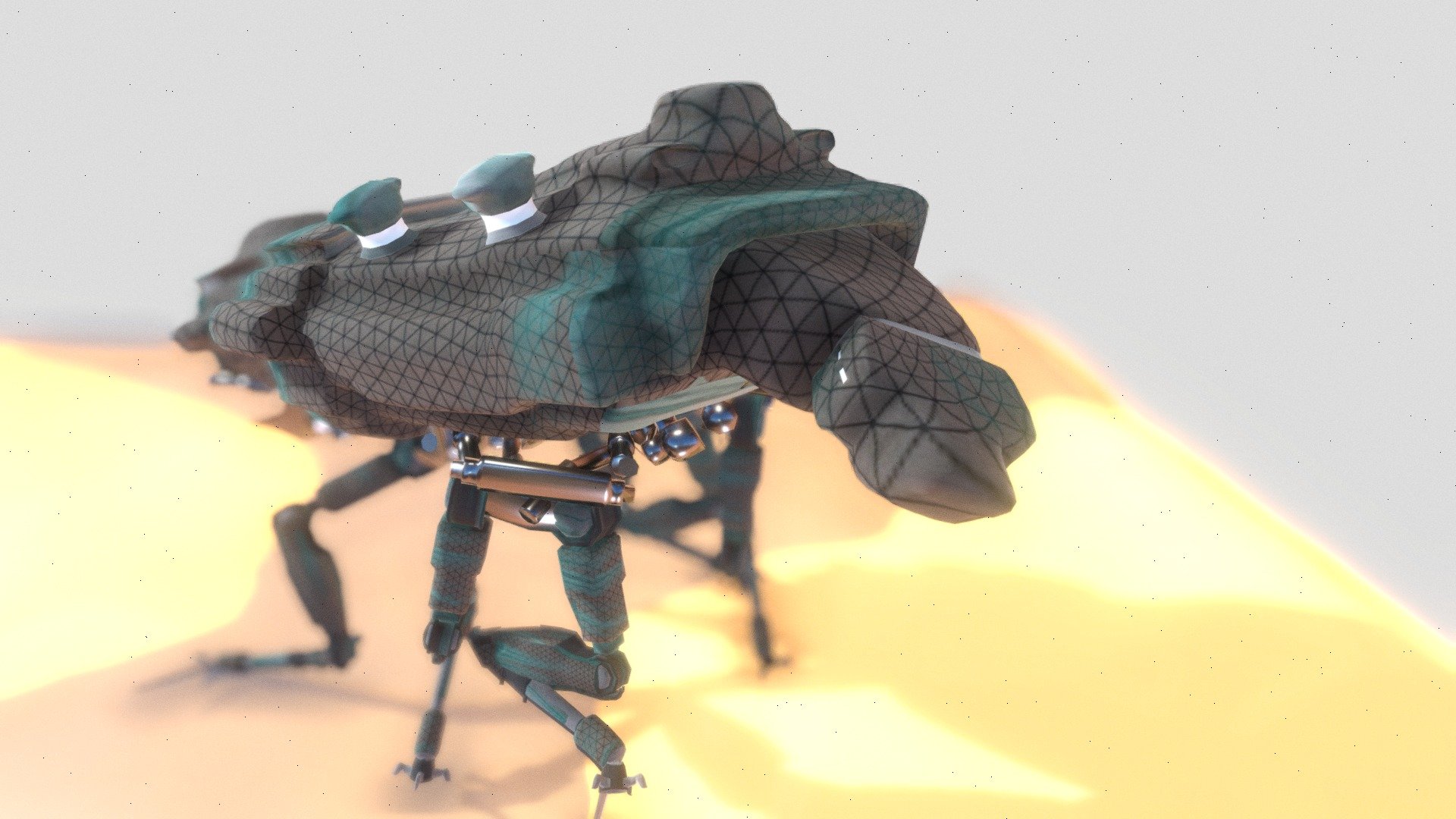 Six legs robot rigged - Download Free 3D model by nanchark [6688075 ...