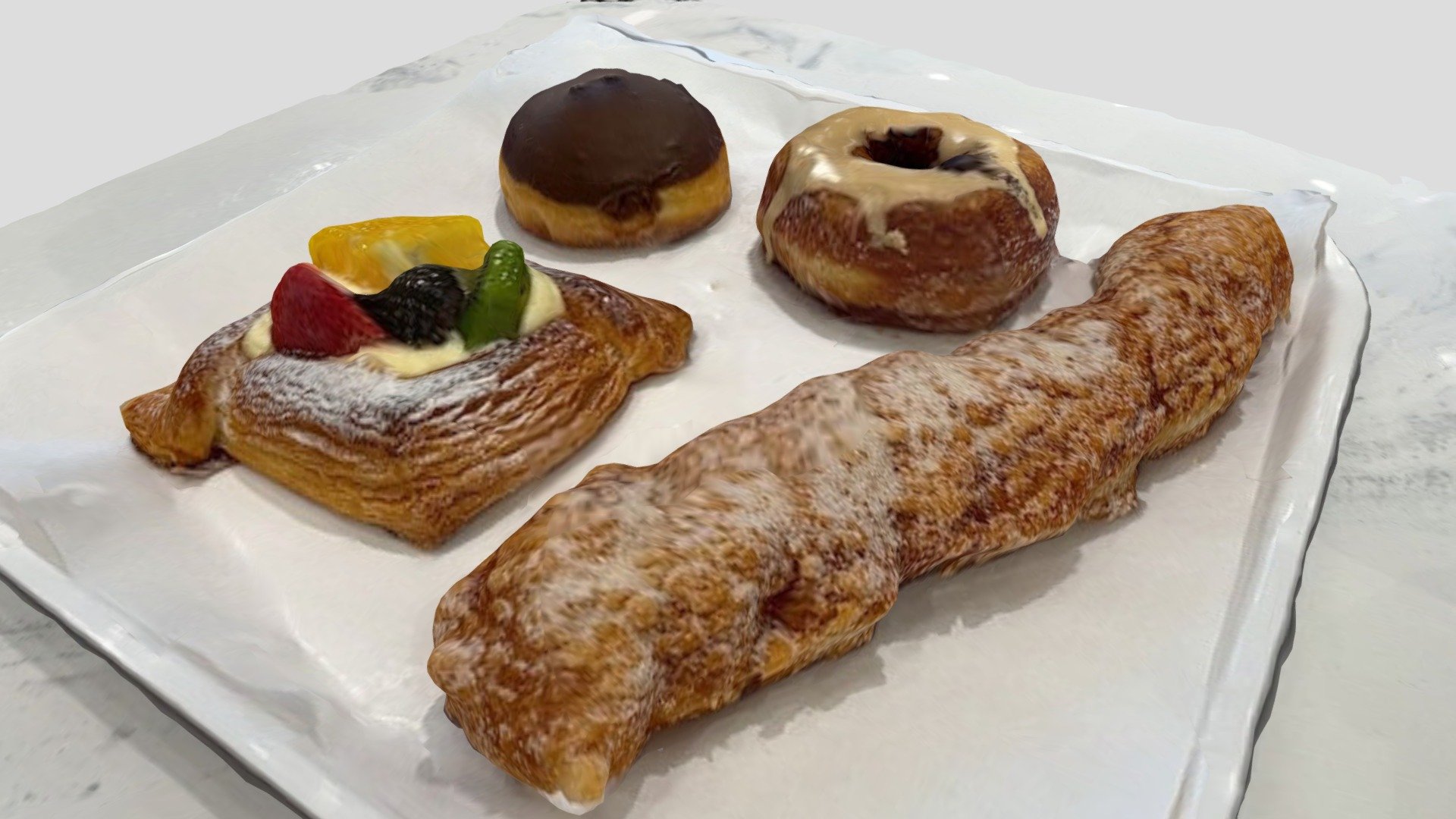 Pastries - Buy Royalty Free 3D model by jongress [6688ed2] - Sketchfab ...