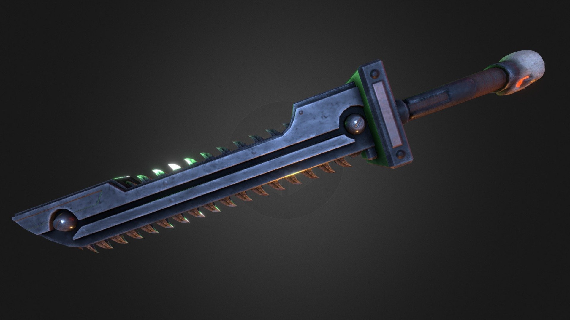 Faust Chainsword - 3D model by Schizoideh [668c004] - Sketchfab