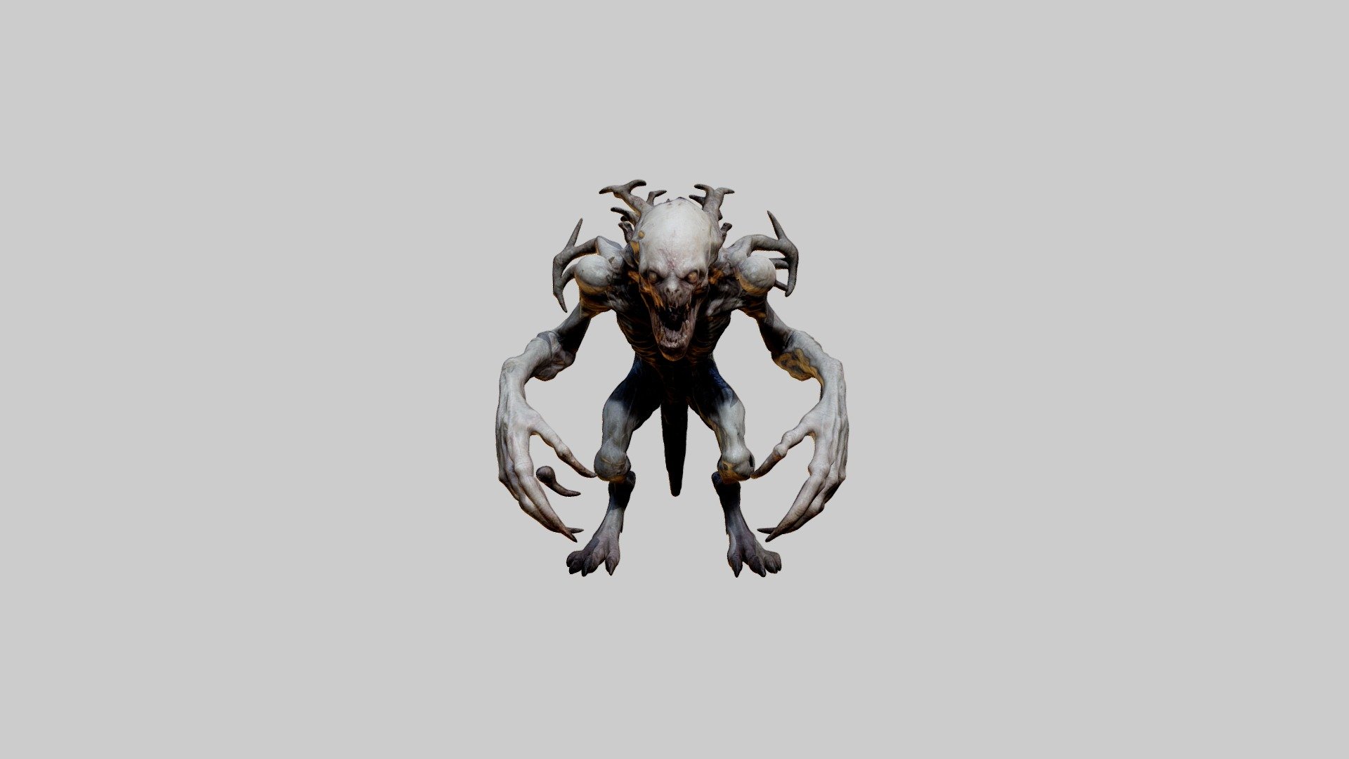 Dark horror terrific creature - Download Free 3D model by Gaming Assets ...