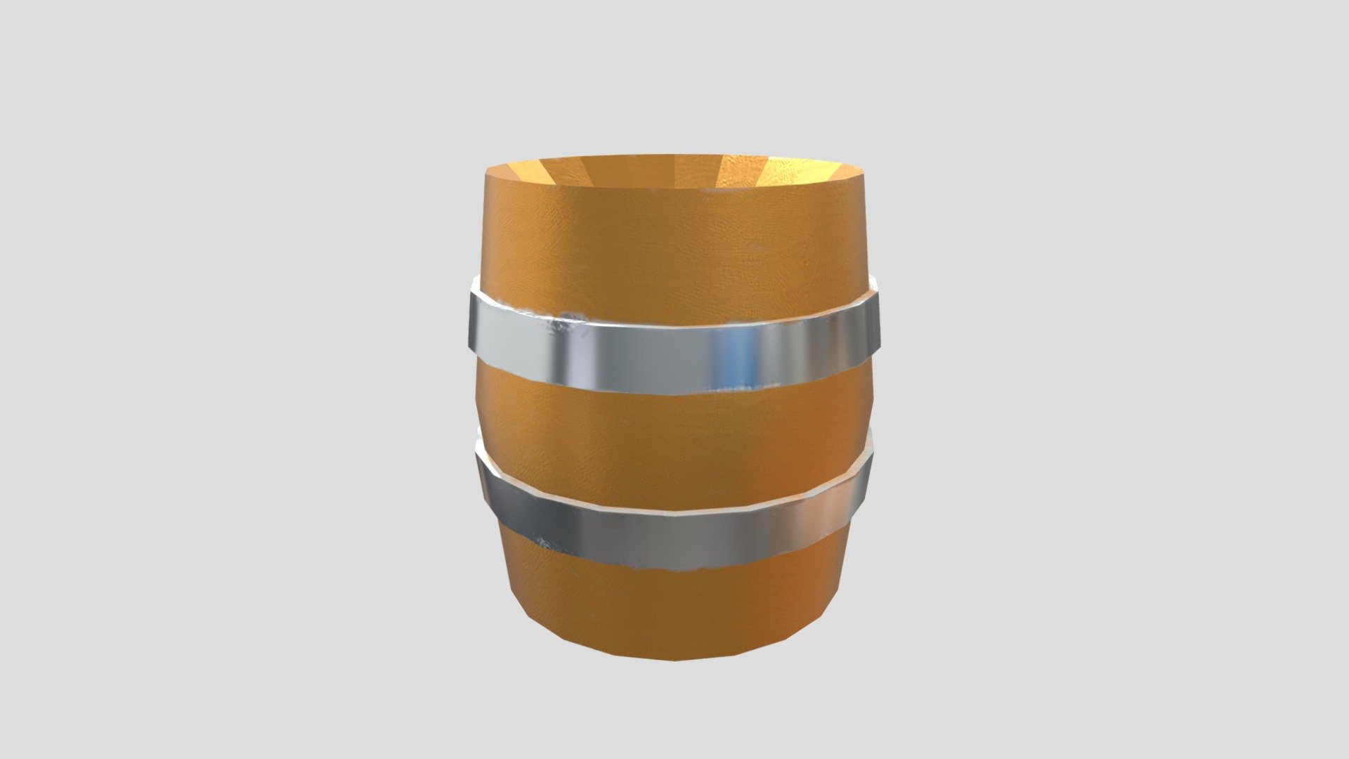 gold and silver rim barrel - 3D model by Ajay1404 [668d67e] - Sketchfab