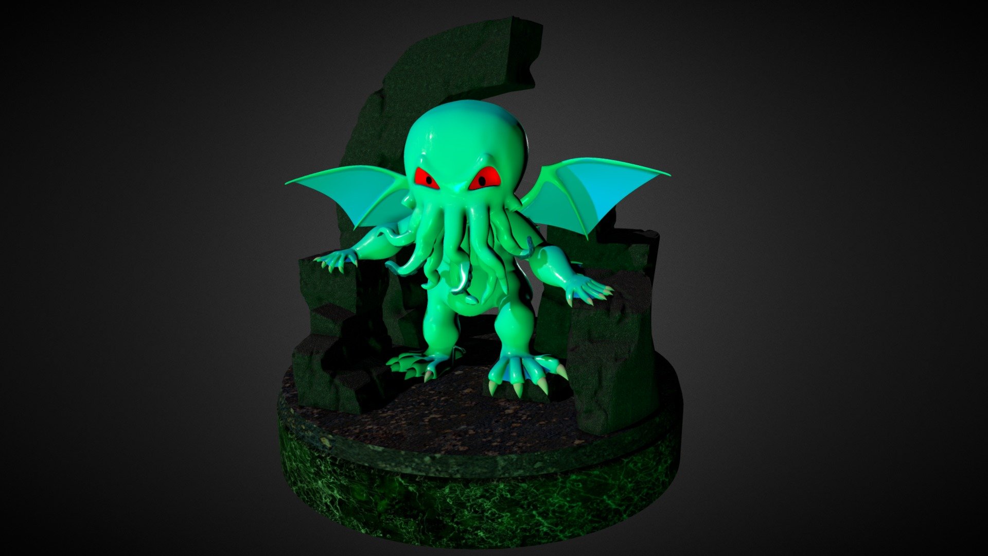 Stylized Cthulhu - 3D model by Hravn01 [66908f1] - Sketchfab