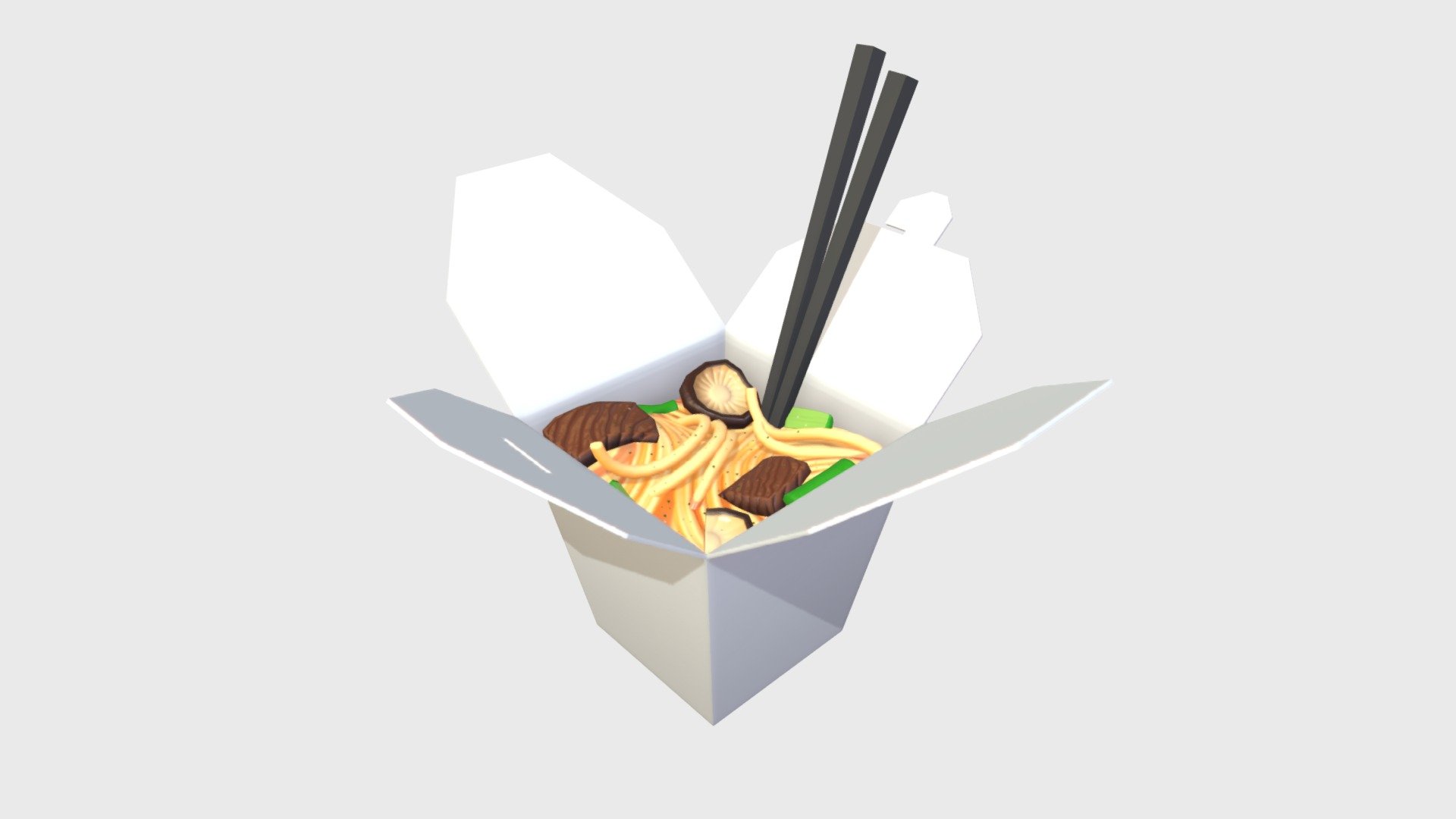 Noodle Box - Buy Royalty Free 3D model by bariacg [6690aa7] - Sketchfab ...