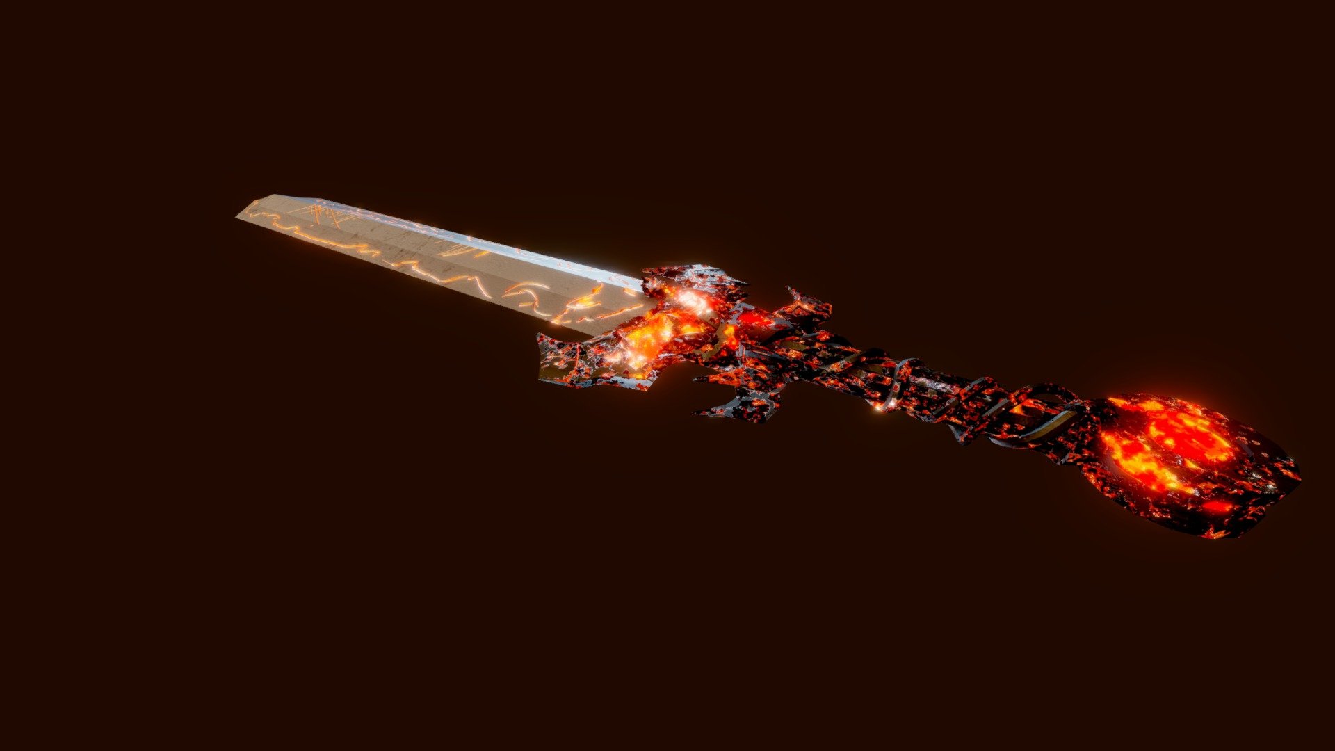 Molten_daemonic_sword - 3D model by Zeachy3D (@Zeachy) [669349e ...