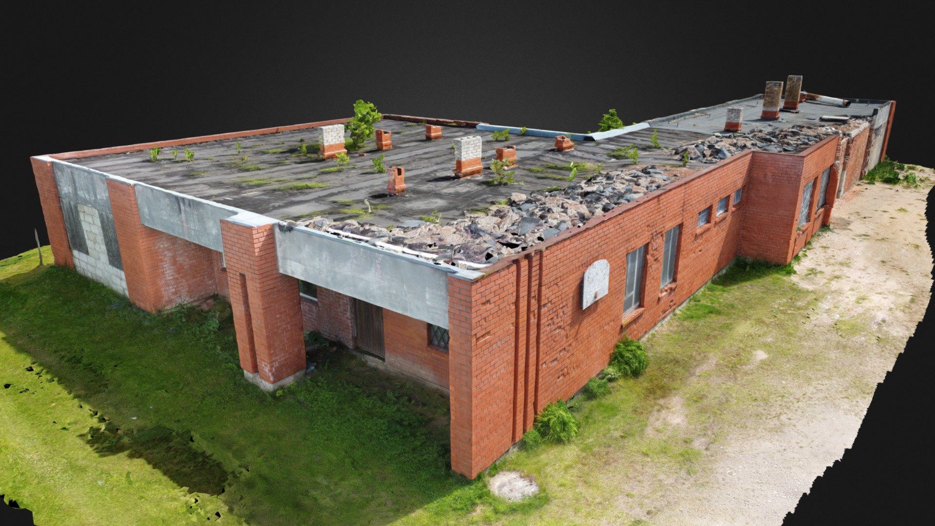 Long Brick Building - Buy Royalty Free 3D model by Abandoned Scans ...