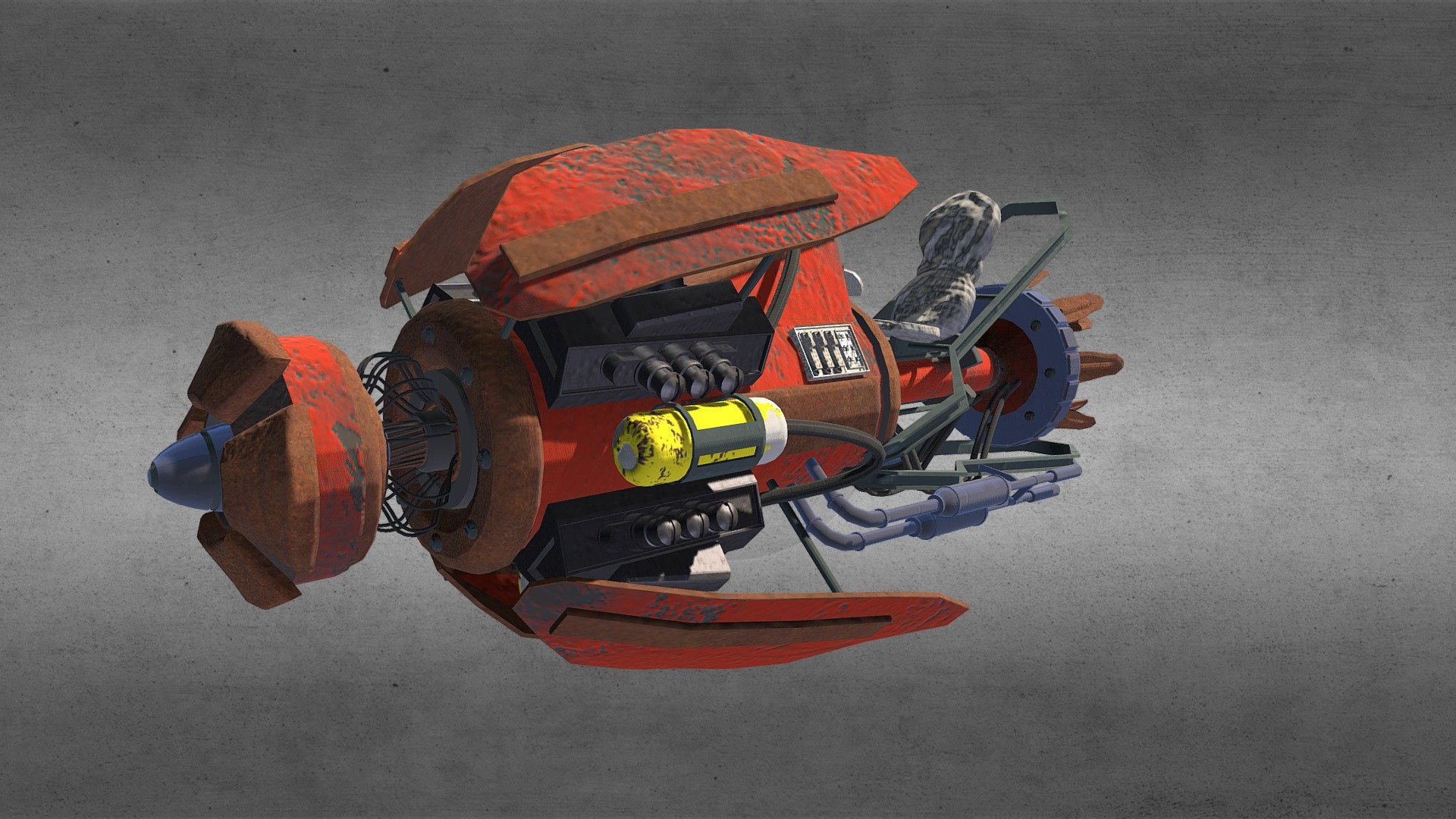 Speeder_Rigged - 3D model by glowing.eve [669416e] - Sketchfab