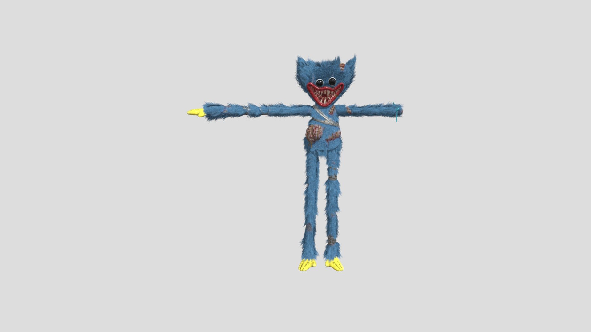 Poppy_Playtime_Chapter_4_-_Withered_Huggy - 3D model by caleb.chaplin ...