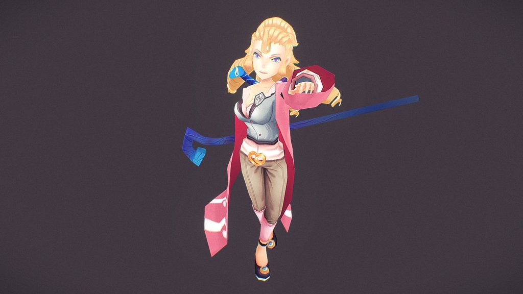 Magical Girl (Mahou Shoujo) - 3D model by derickpabalan [6694b5f ...