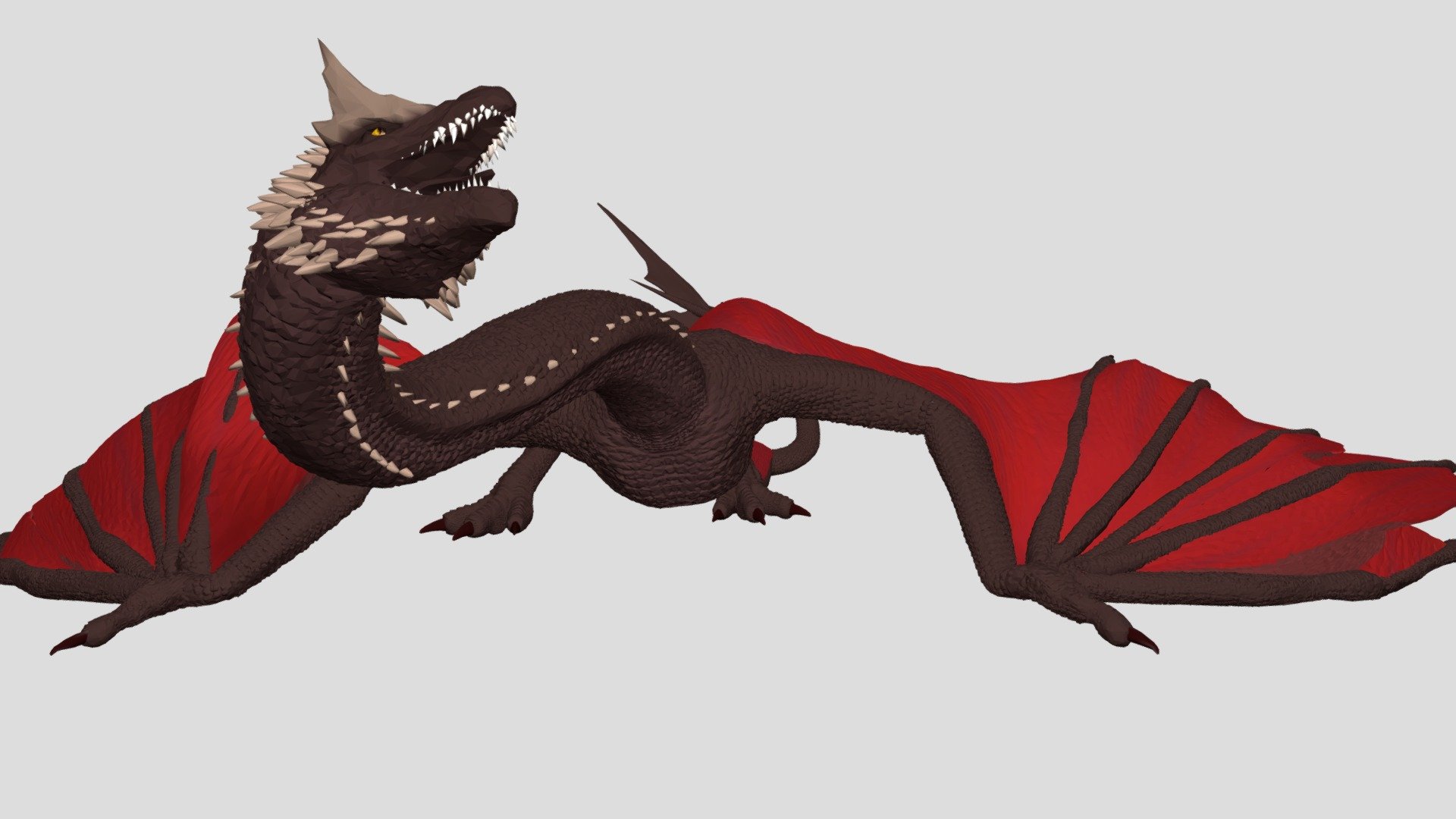 Caraxes - The Blood Wyrm - 3D model by Fabian.Costa (@Flavio.Fabian ...
