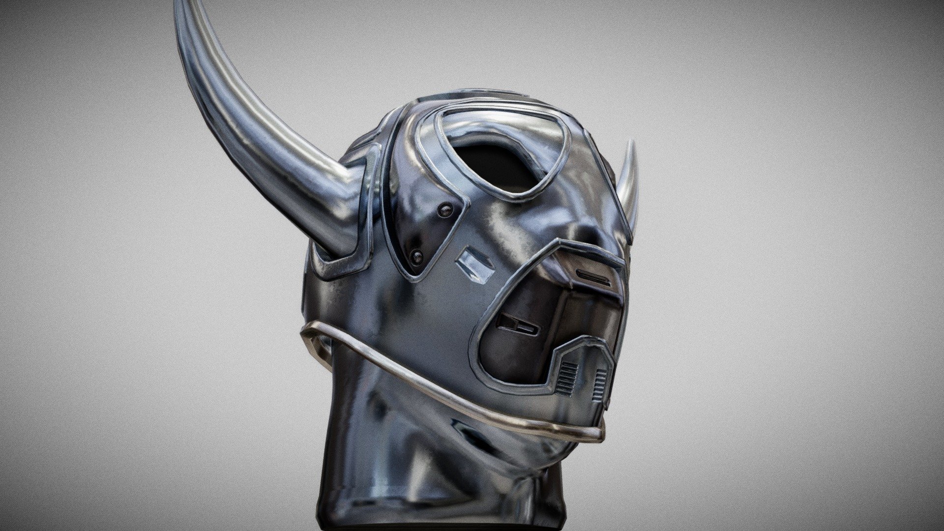 Iron evil helmet concept(BBS1) - Download Free 3D model by 3DWorkbench ...