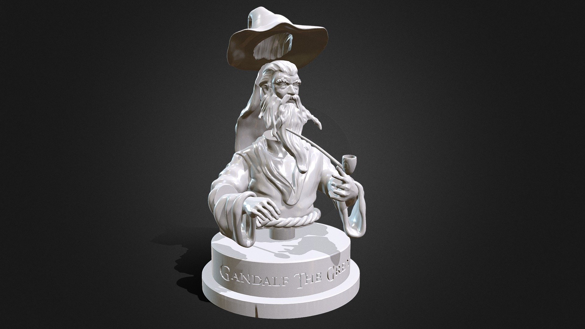 Gandalf The Grey Bust - Buy Royalty Free 3D model by paburoviii ...