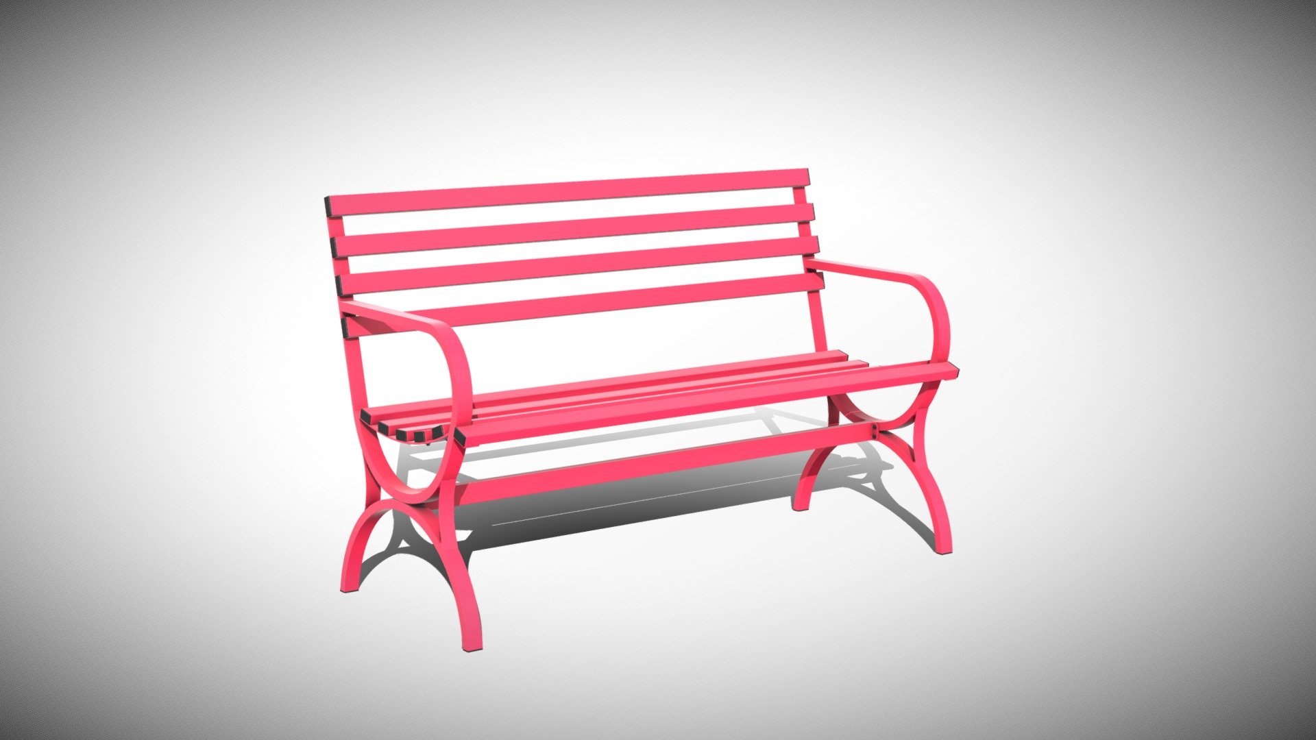 Red bench - Buy Royalty Free 3D model by 3dartstevenz [6698e02 ...