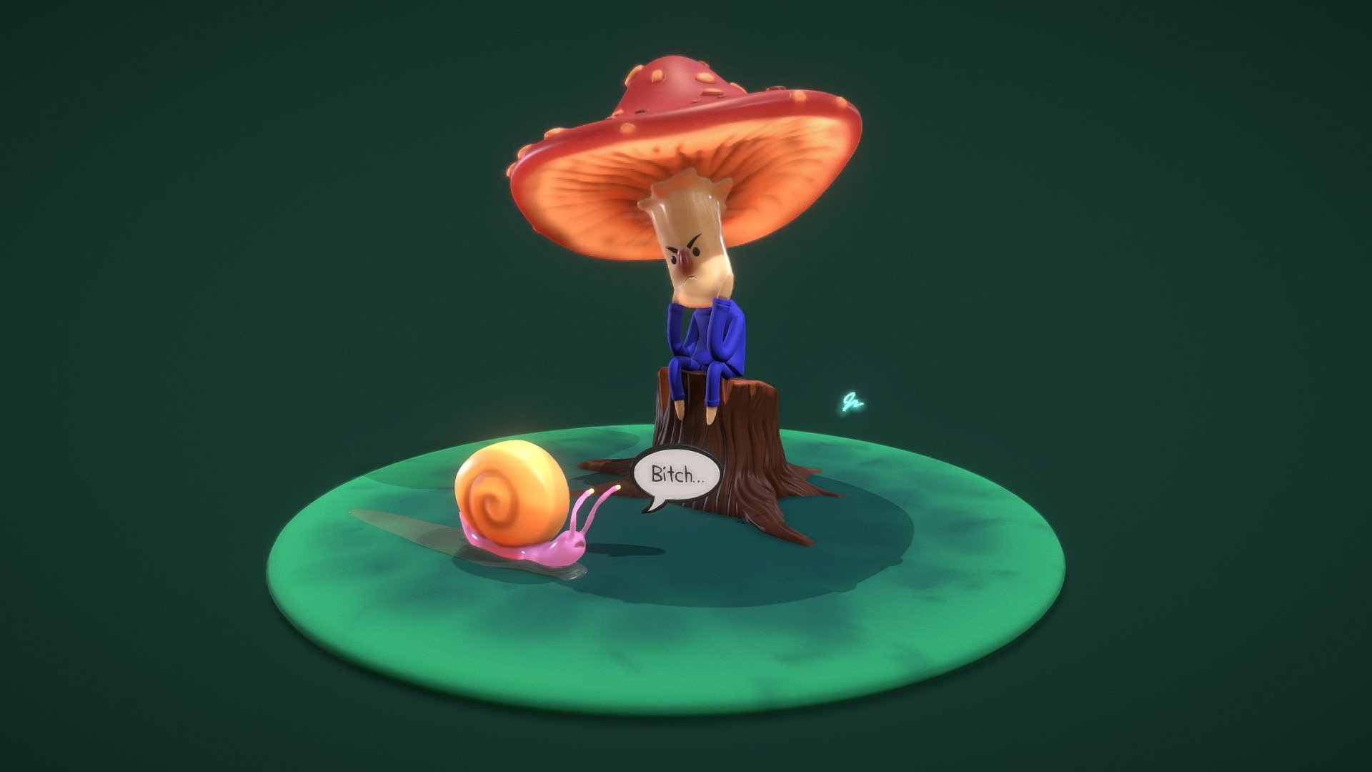 No Fun Guy - 3D model by Roddy the Body (@roddy_the_body) [6699744 ...