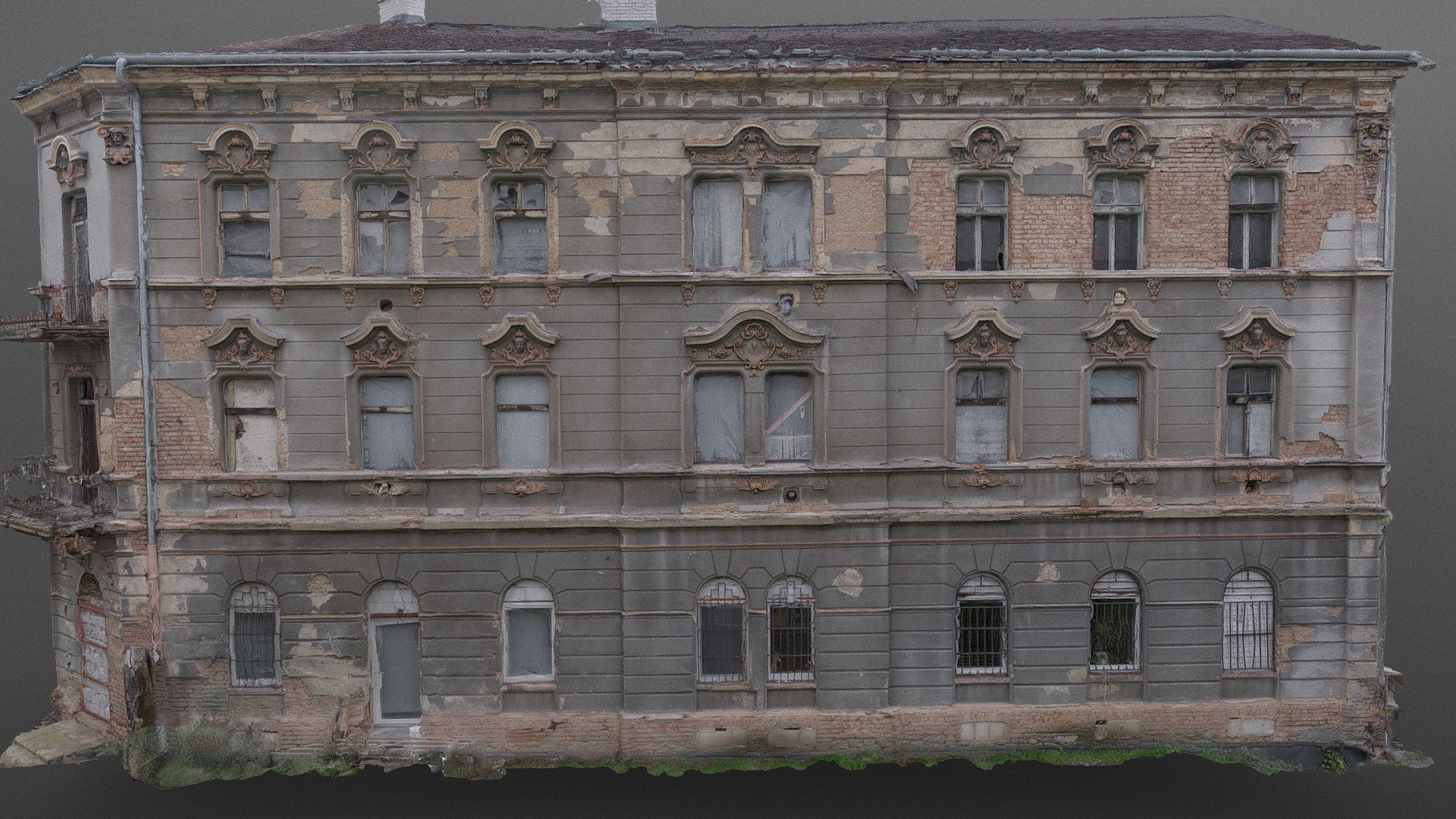 Angel heads decorated apartment house - Buy Royalty Free 3D model by ...