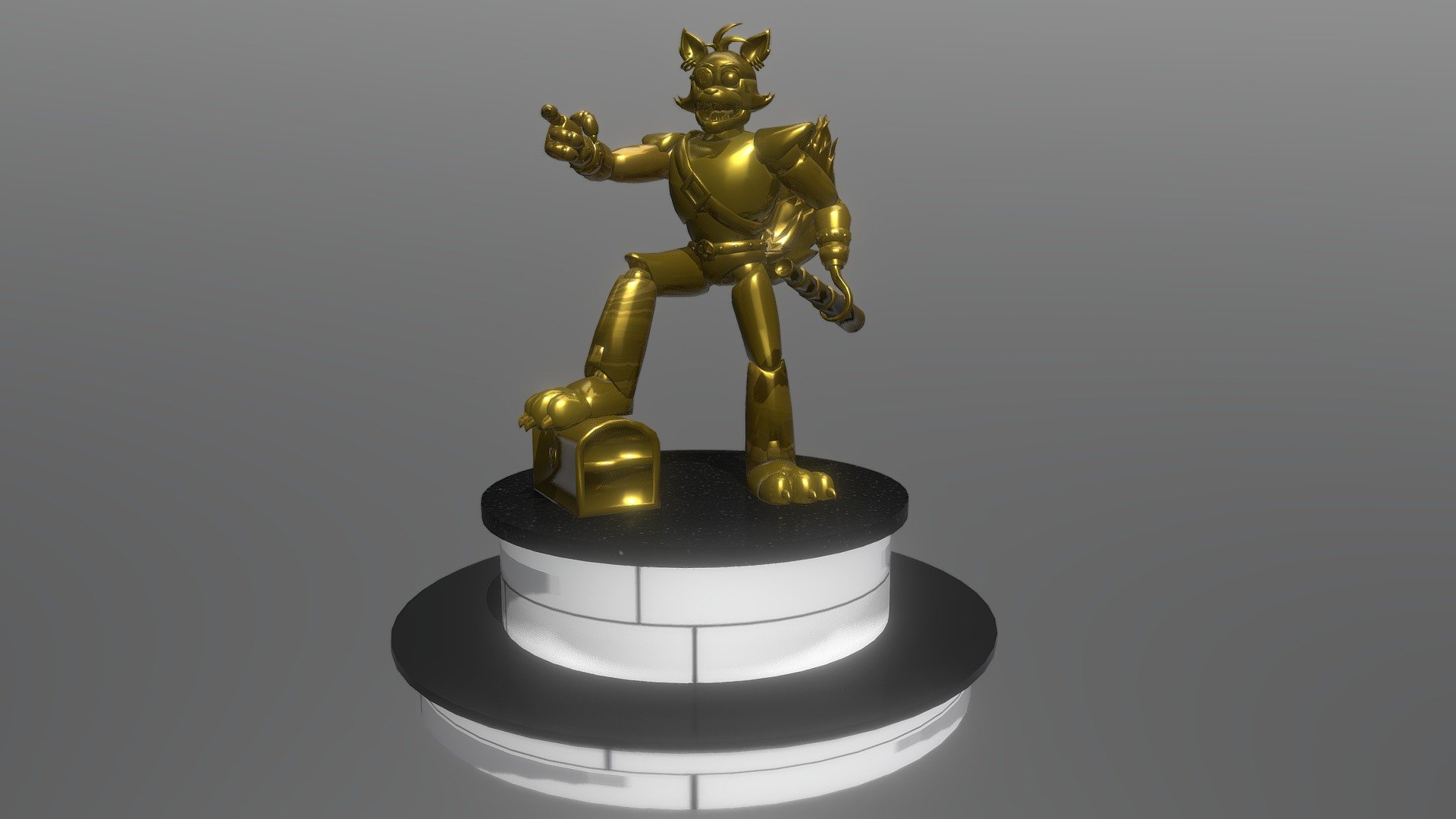 Glamrock Foxy Statue - Download Free 3D model by Kitsu (@rajack1021 ...
