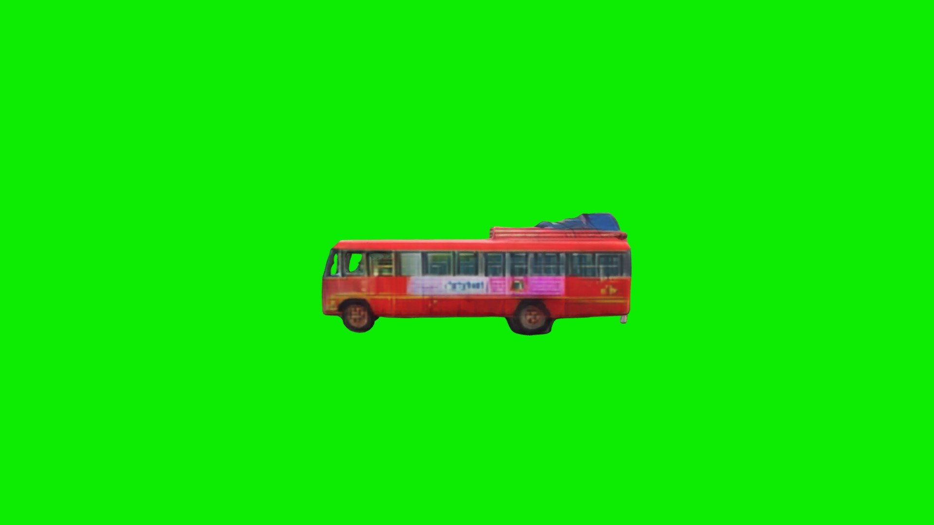 Msrtc laal pari st bus 3d model fts - Download Free 3D model by Sunny ...