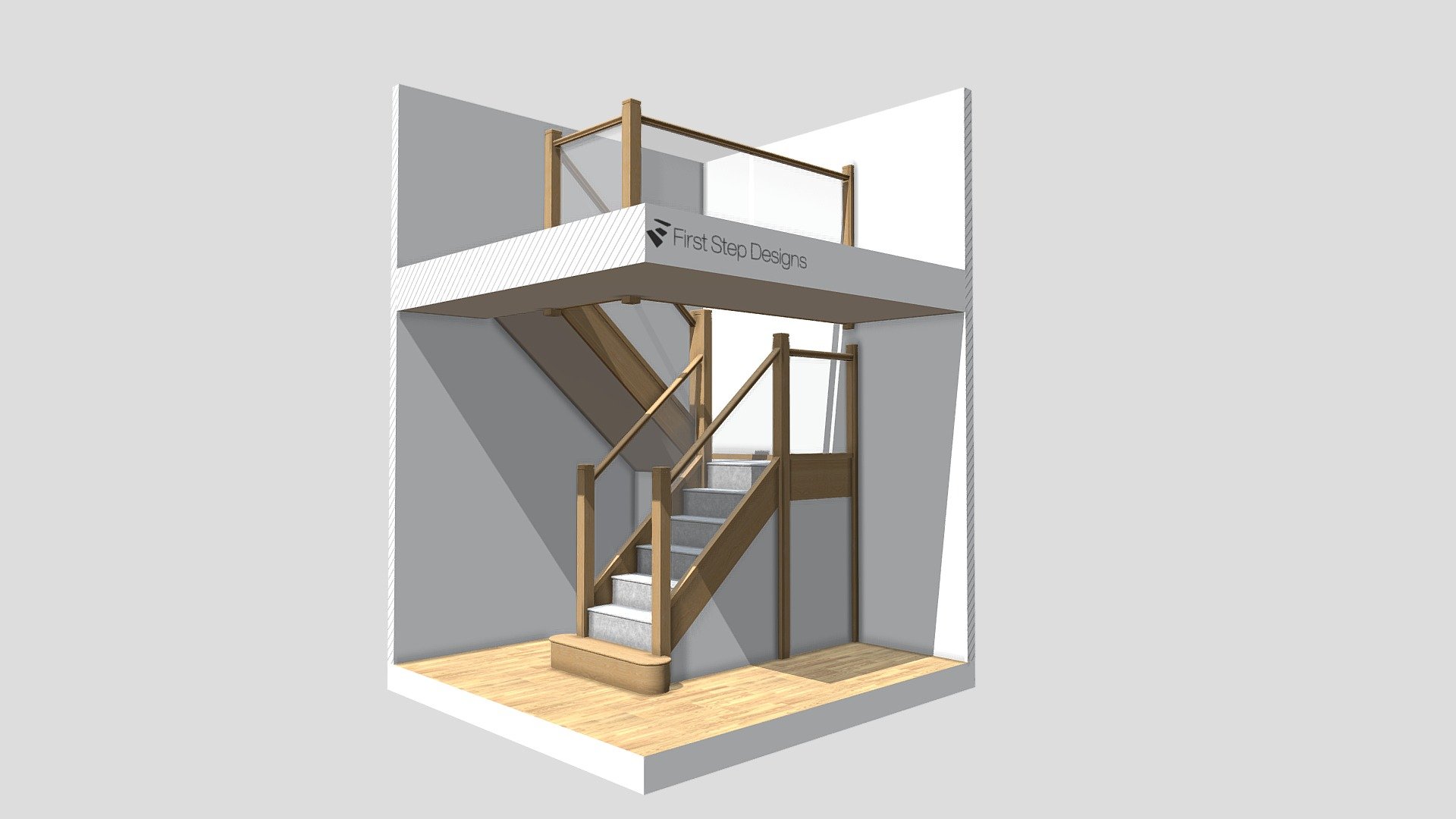 D Dixon Revised 3D Staircase Renovation - Download Free 3D model by ...
