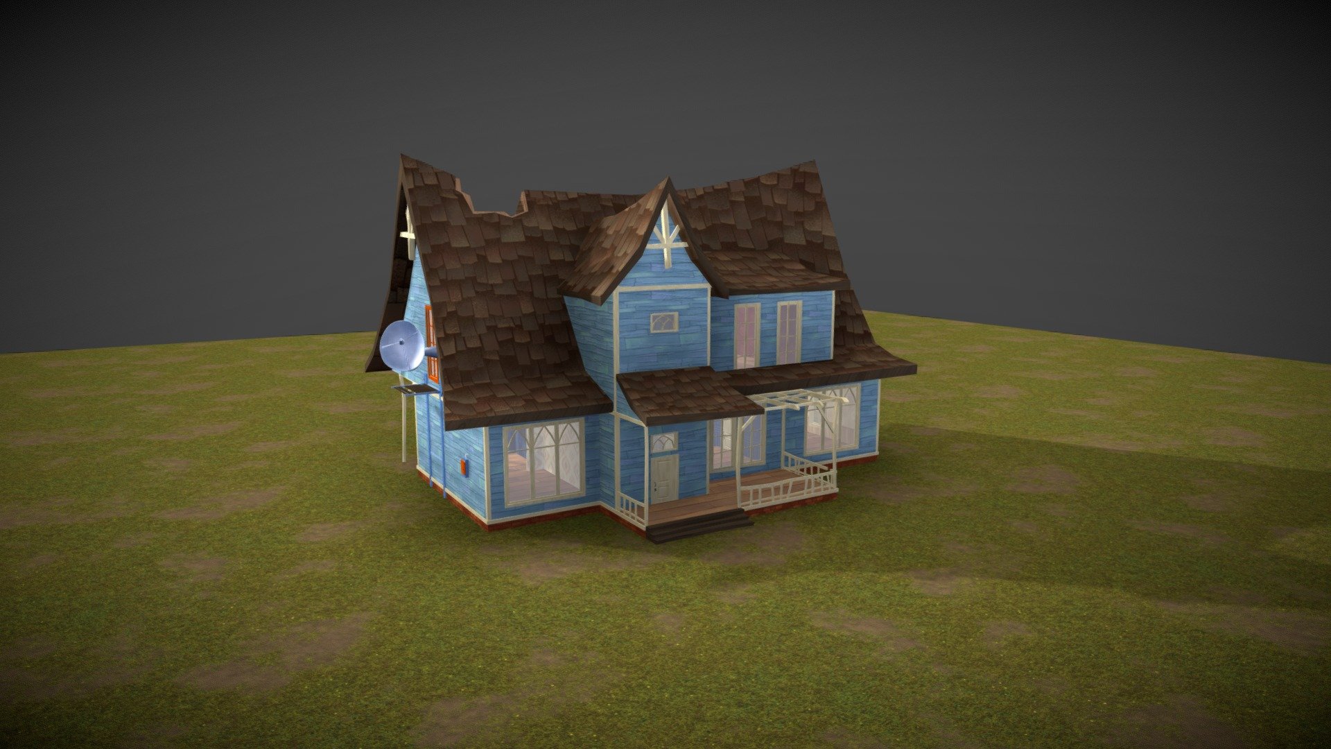 House Hello Neighbor Act1 - 3D model by Hamza Sahmoudi (@HamzaSahmoudi ...