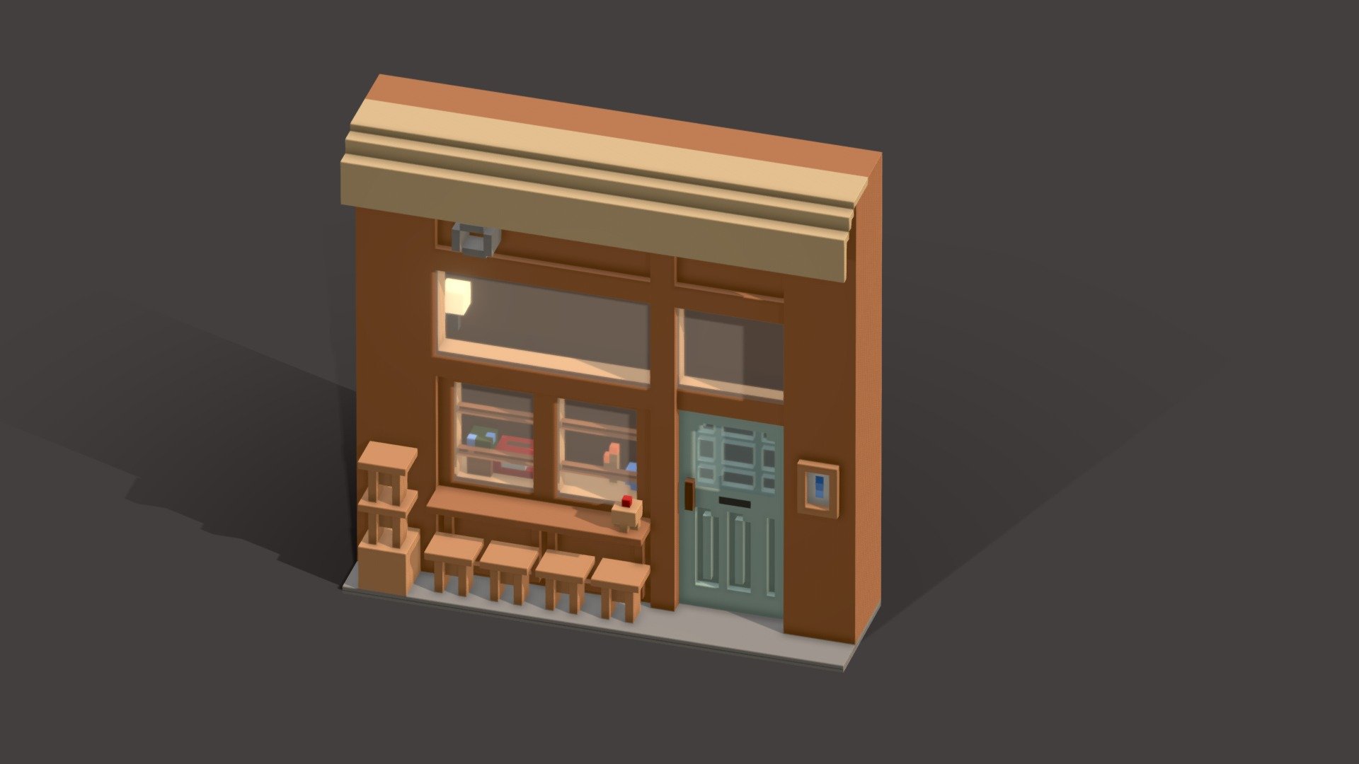 Cafe wall - 3D model by un.fruit [66a4c11] - Sketchfab