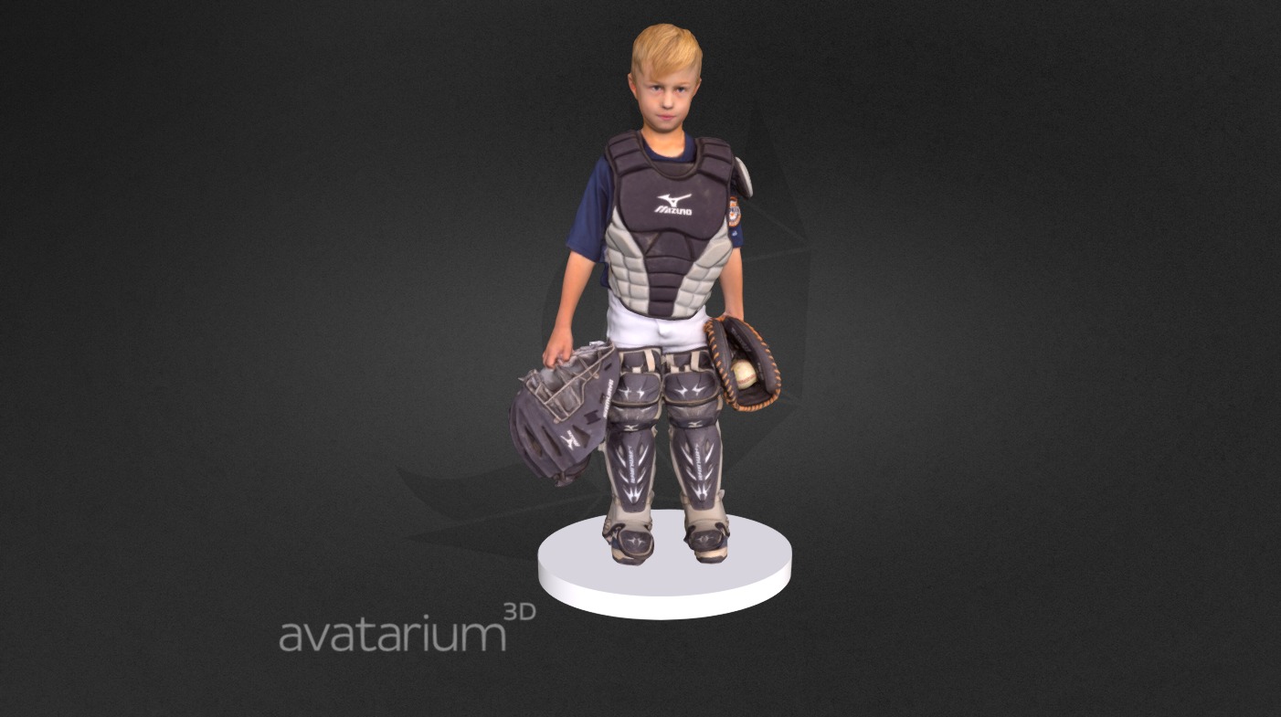Searin Baseball Catcher - 3D model by Avatarium 3D (@avatarium3d ...