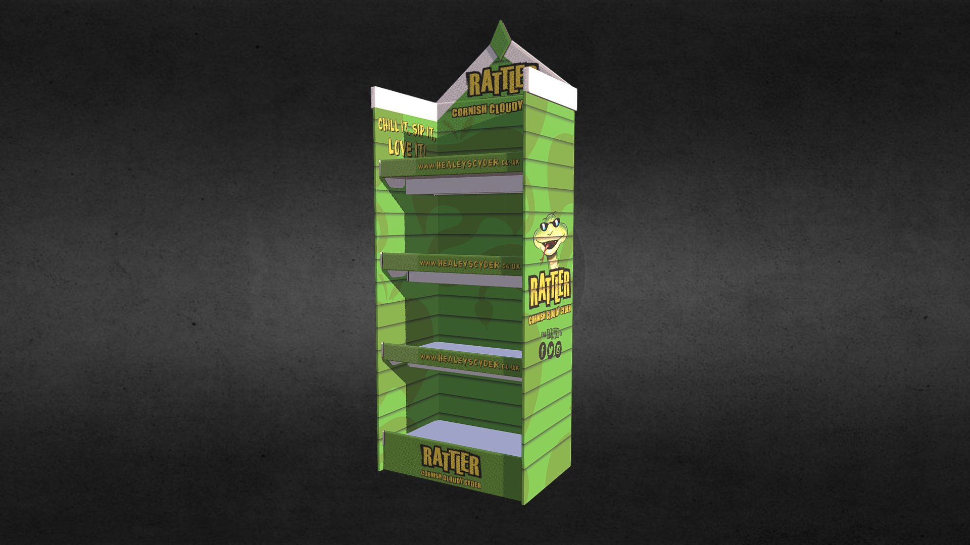 Rattler 4shelf - 3D model by Rob (@lacasaloca) [66a8a03] - Sketchfab