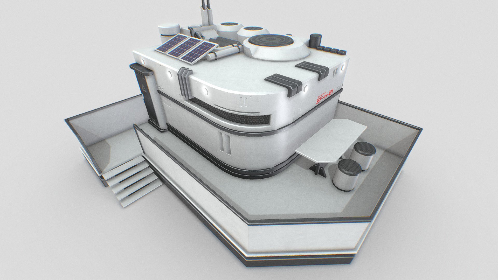 Scifi house - Buy Royalty Free 3D model by Anima Z (@Anima-Z) [66a9d94 ...