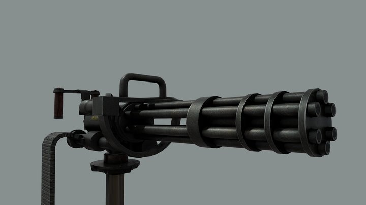 Minigun 3D models - Sketchfab