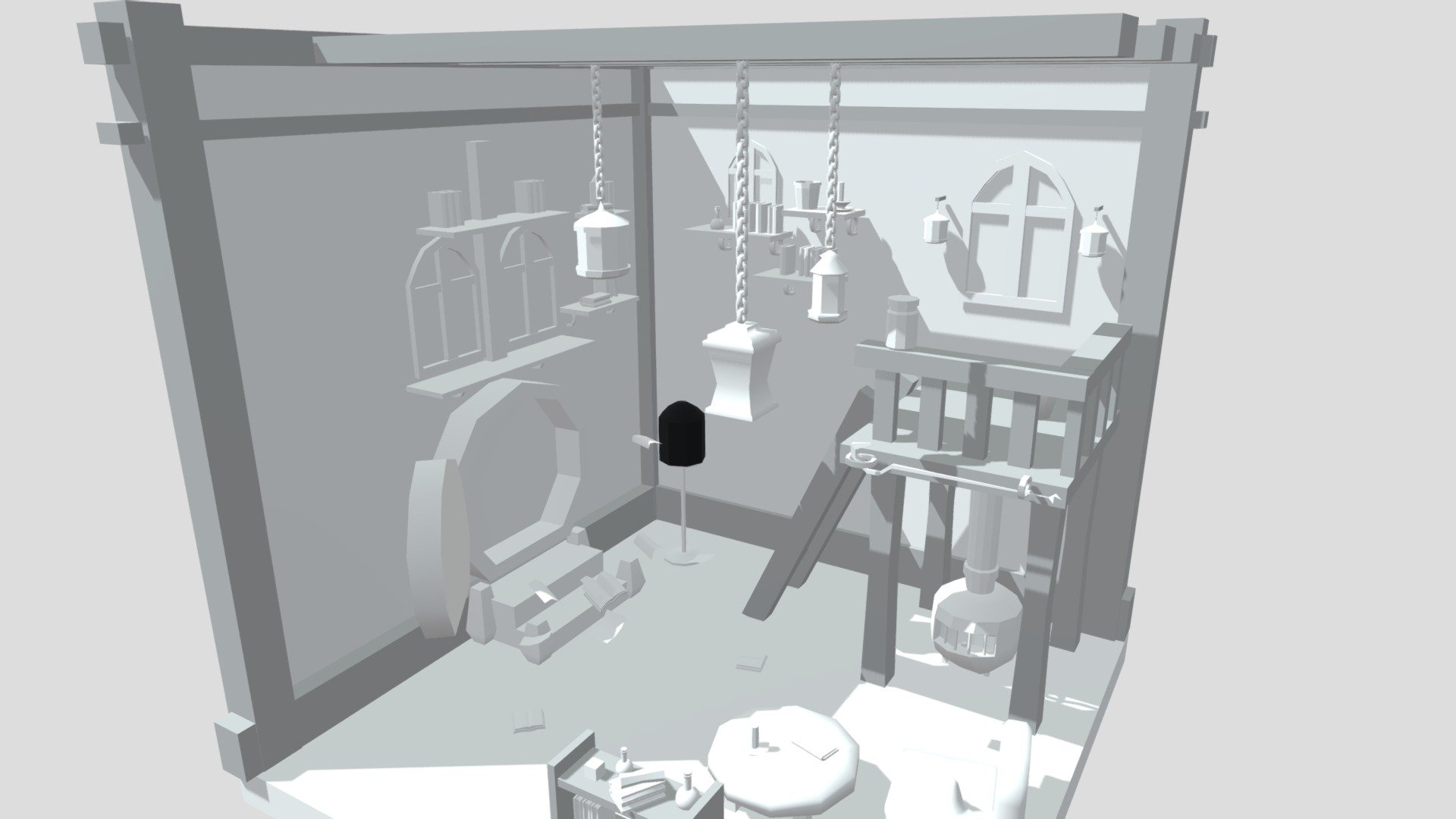 Wizard Room - Download Free 3D model by Junior.Raiman [66acd39] - Sketchfab