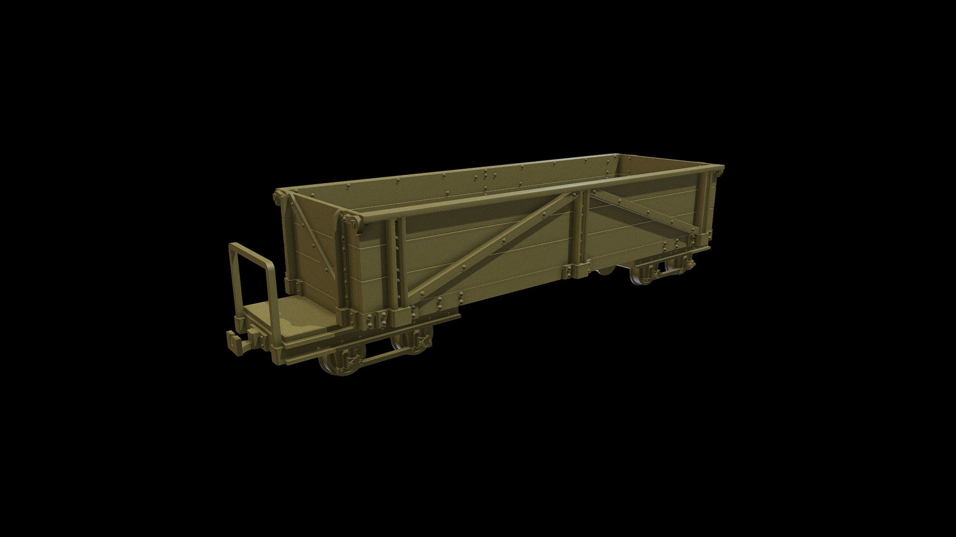 Spanish military troops transport wagon 1/56 - 3D model by ngauge.es ...