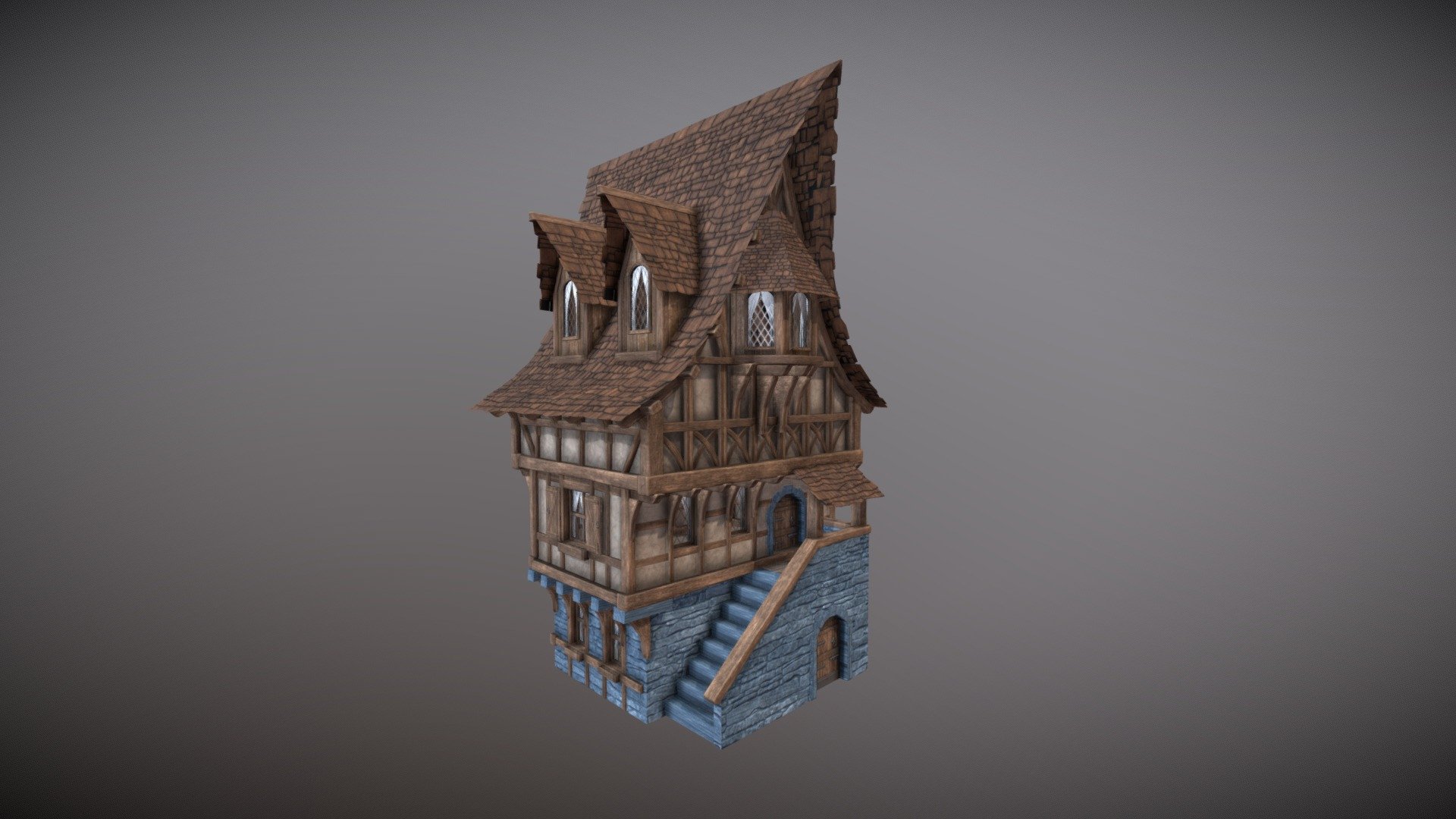 Medieval House - Download Free 3D model by Thomas Andris (@thomas005 ...