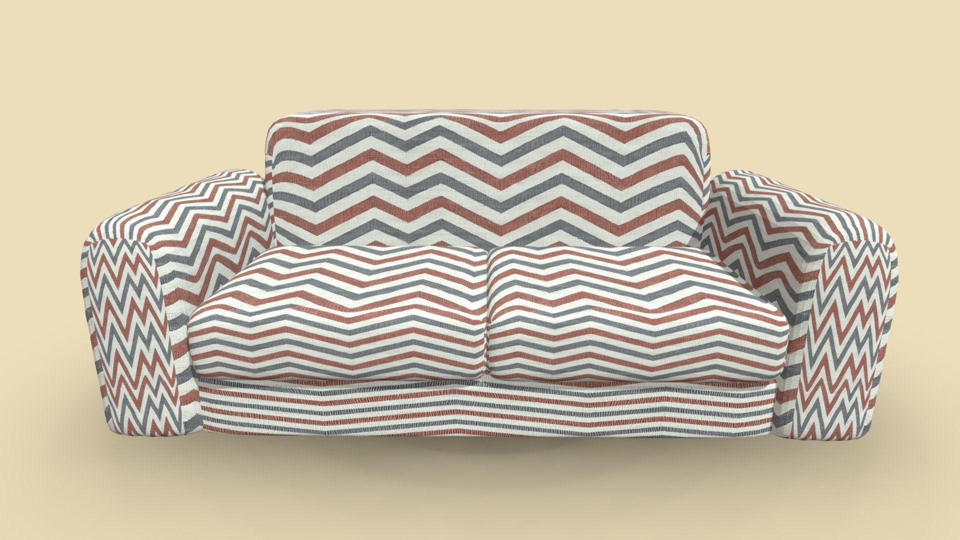 Modern Chevron Patterned Chair - Buy Royalty Free 3D model by Maggatron ...