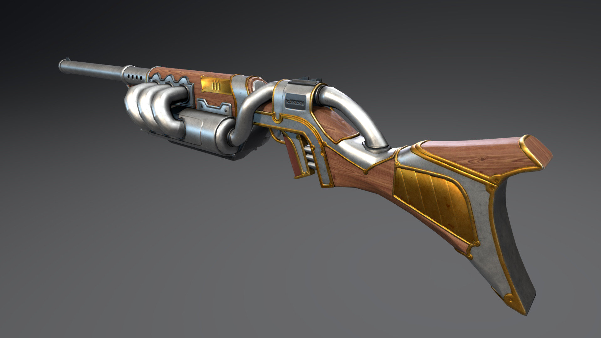 Steampunk Rifle - 3D model by EdgeFlow Studio (@edgeflowstudio ...