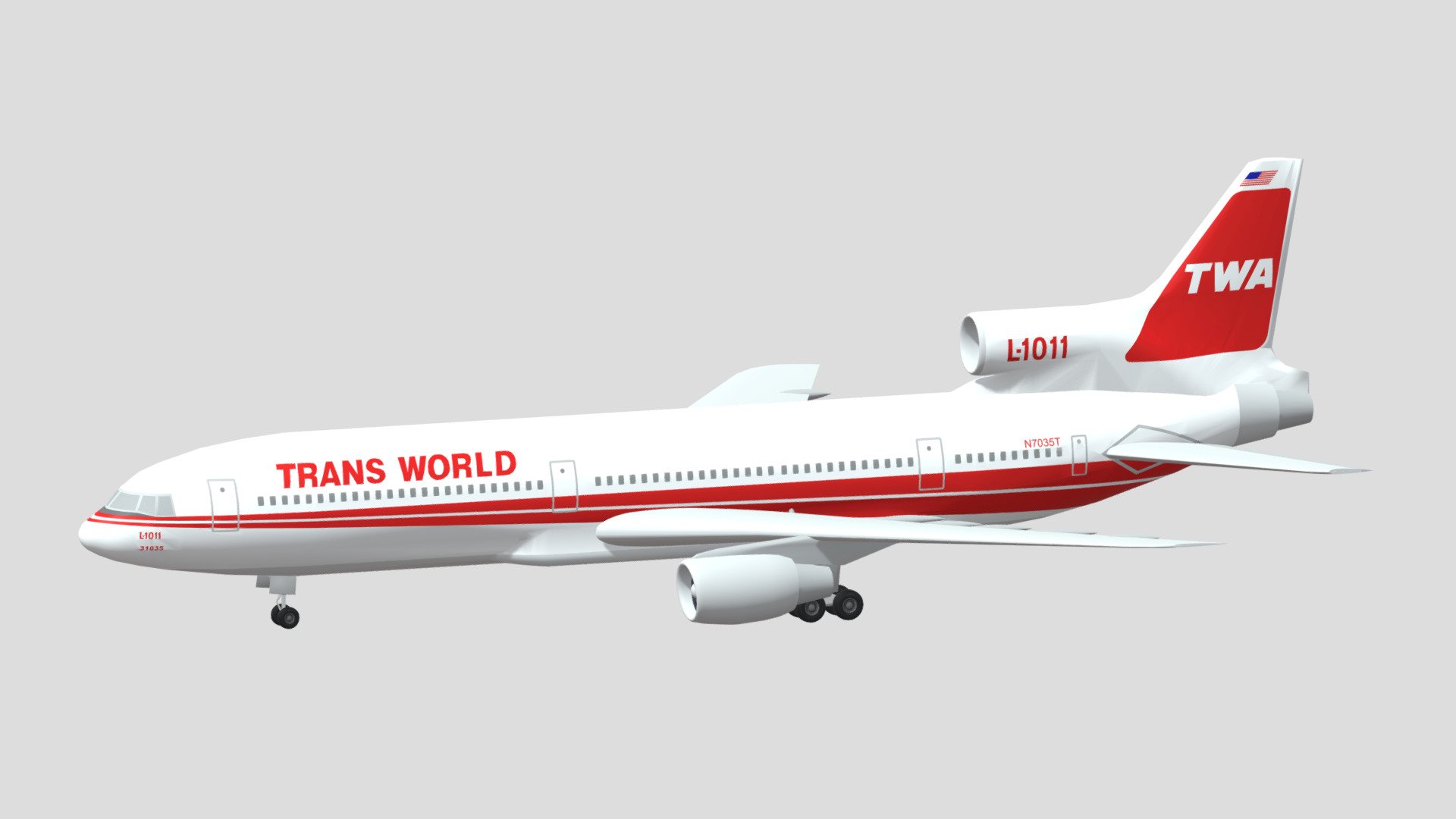 lockheed l1011 - Download Free 3D model by 1883 [66b71bb] - Sketchfab