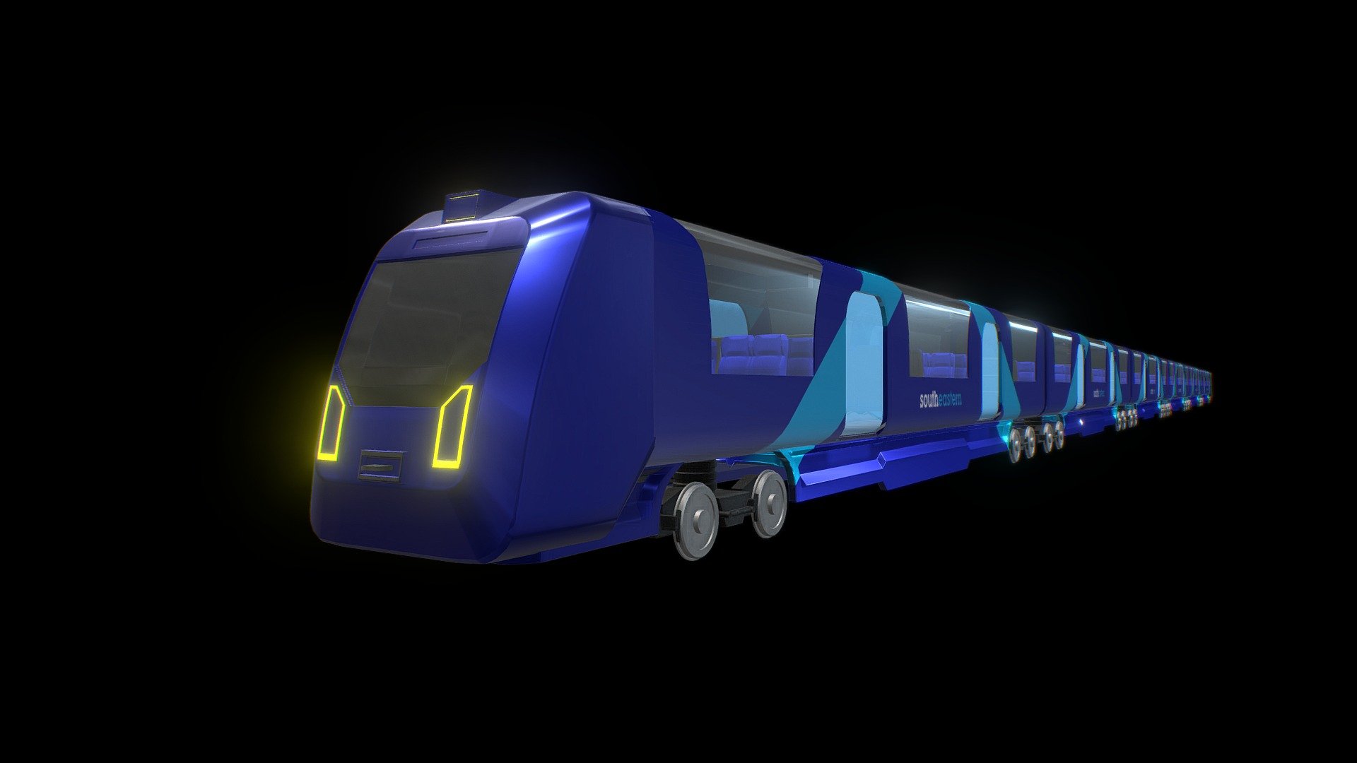 Train of the Future - Southeastern Livery (6CAR) - 3D model by ...