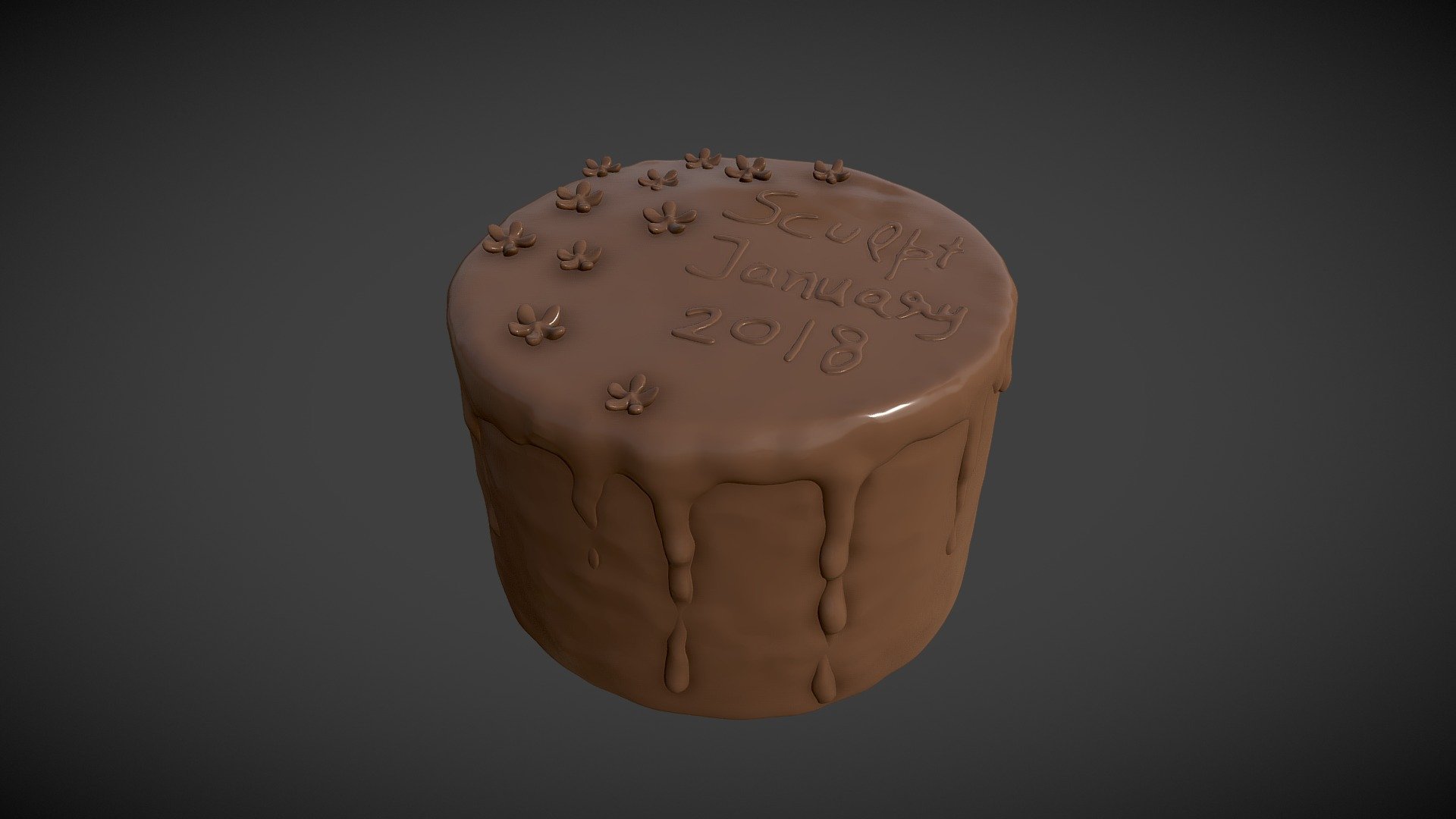 Sculpt January 2018 - 03 Excitement - 3D model by Amanpreet Bajwa ...