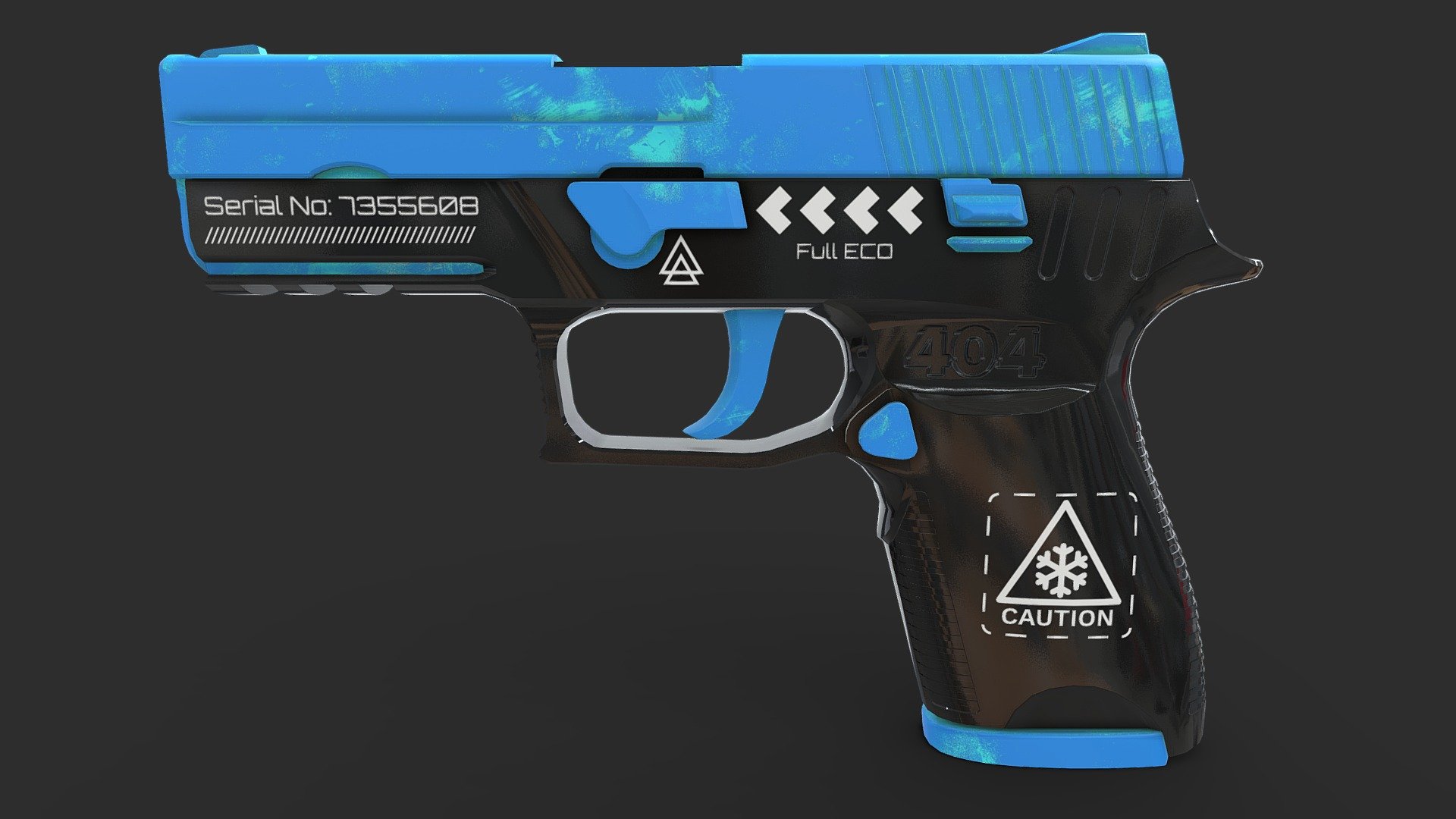 P250 // Venom of Ice - 3D model by ap0skyre [66ba71e] - Sketchfab