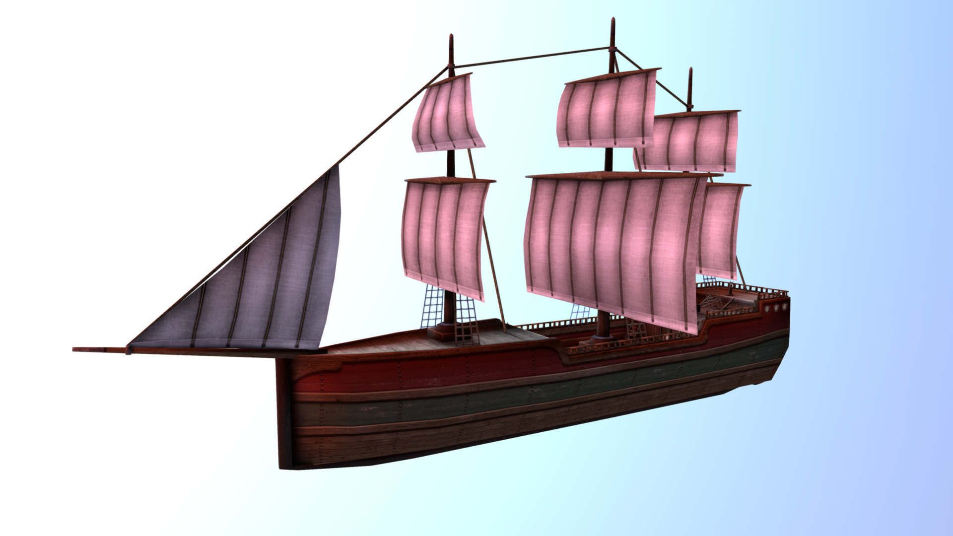 Merchant Ship - 3D model by Preston Powell (@hoodoovan) [66baf03 ...