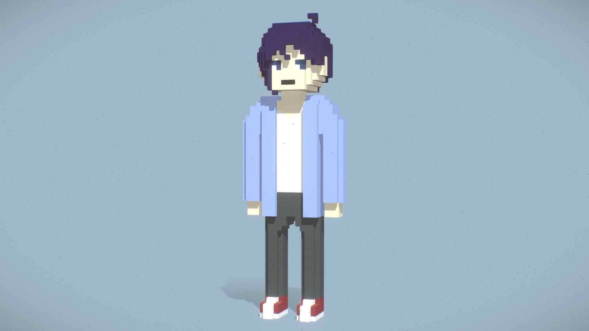 Oc character voxel model - 3D model by NatalieTeo [66bc204] - Sketchfab