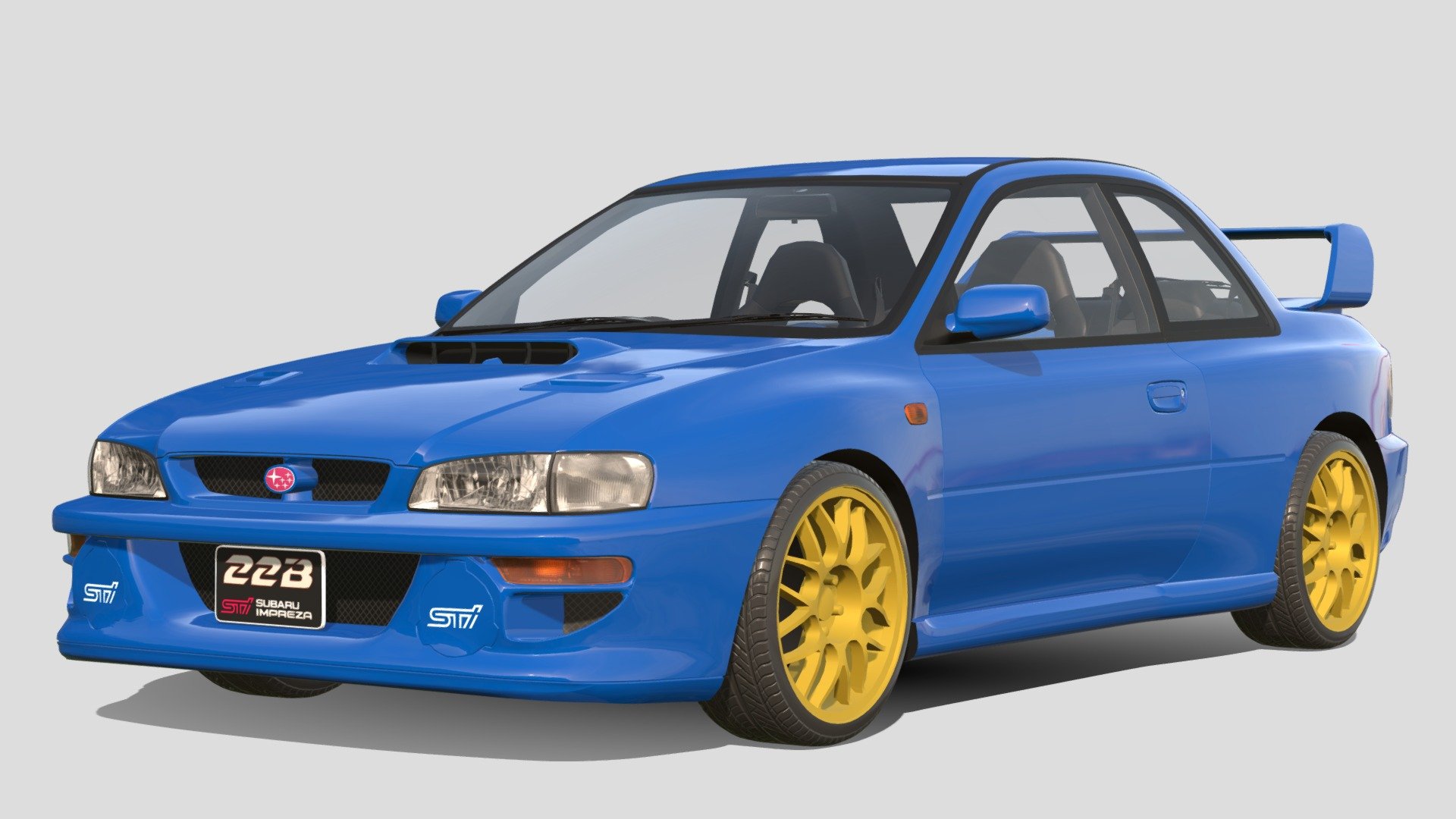 1998 Subaru IMPREZA 22B STi Version - Download Free 3D model by ...