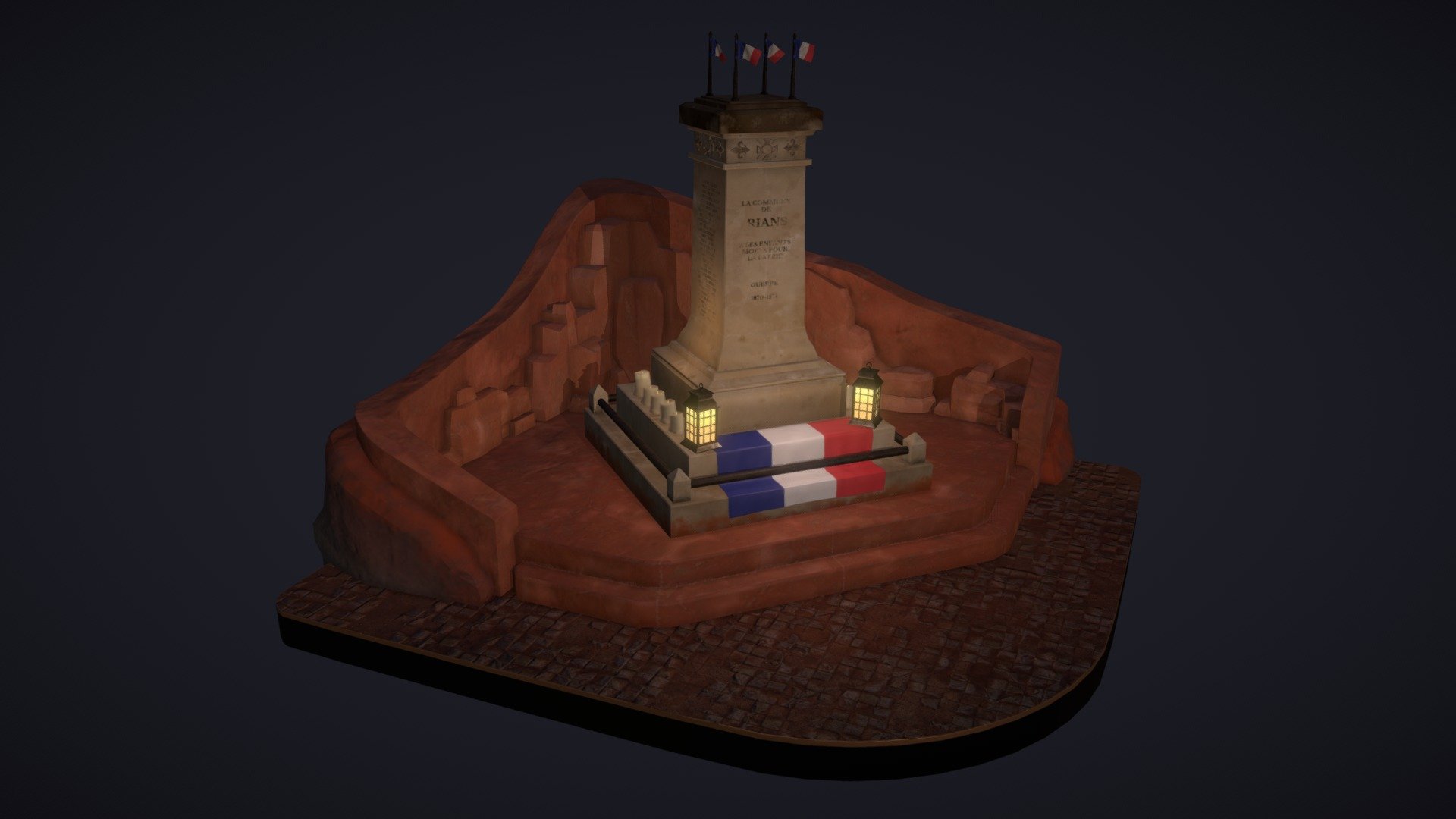 War Memorial - 3D model by bradacvojtech [66be004] - Sketchfab