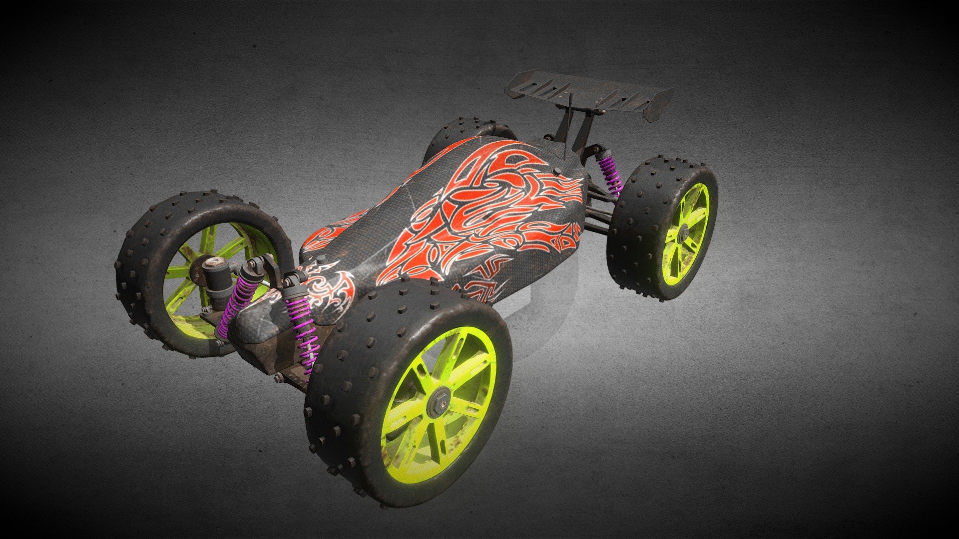 RC car - Download Free 3D model by MolnarMihalyRobert [66bf1f3] - Sketchfab