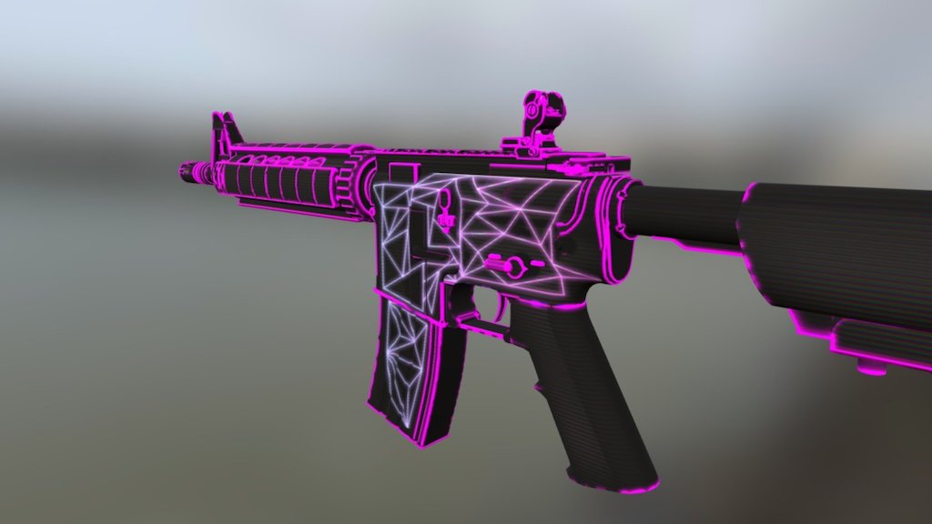 M4a4 | VerteX - 3D model by A R E Z (@firexstudio) [66bfddb] - Sketchfab