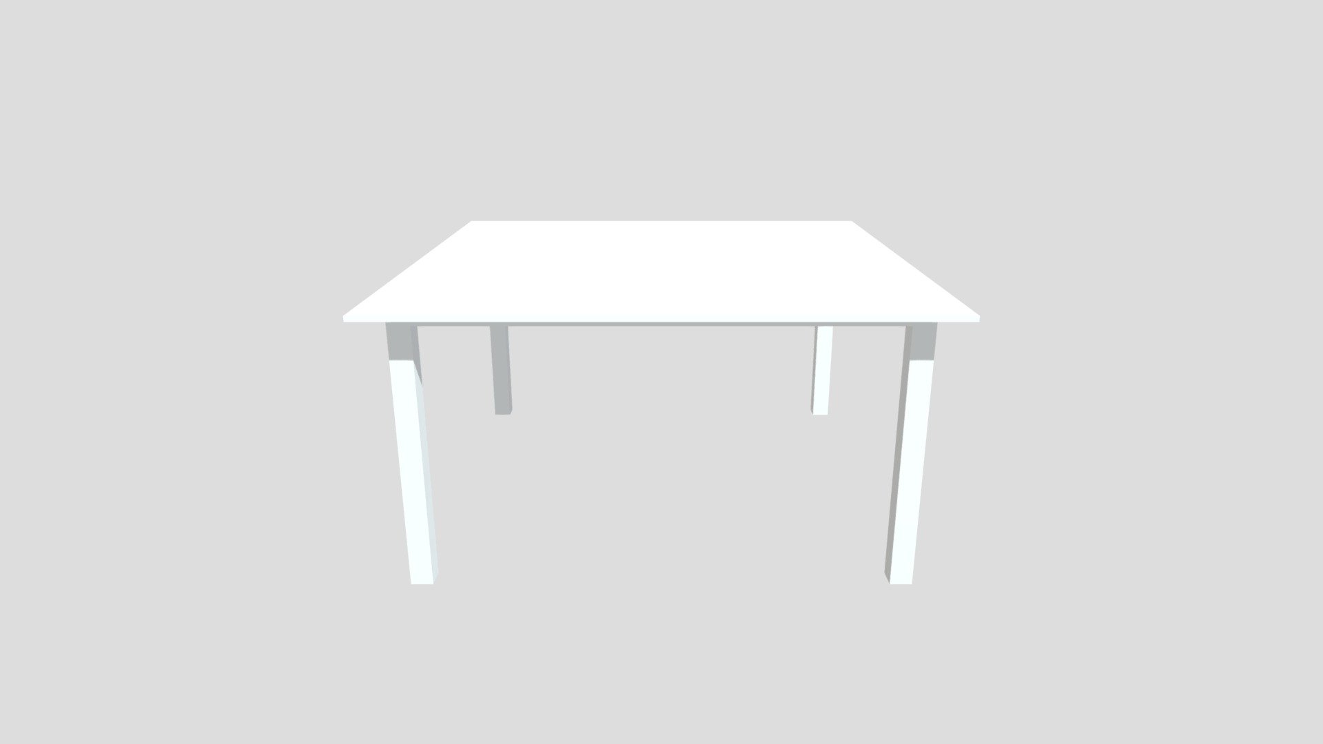 Simple Square 1(L)x1(W)x0.5(H) Table - 3D model by B-48-MFJ (@modelling ...