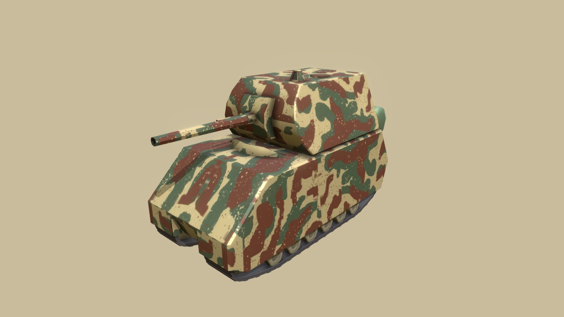 Toon Panzer VIII Maus - 3D model by kamii_lart [66c41f2] - Sketchfab