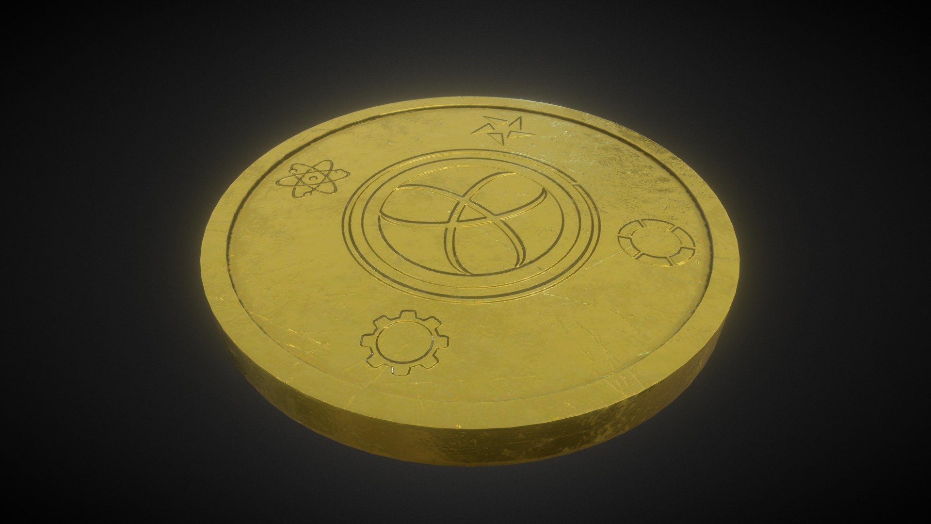 Coin - 3D model by mcassimus [66c80dd] - Sketchfab
