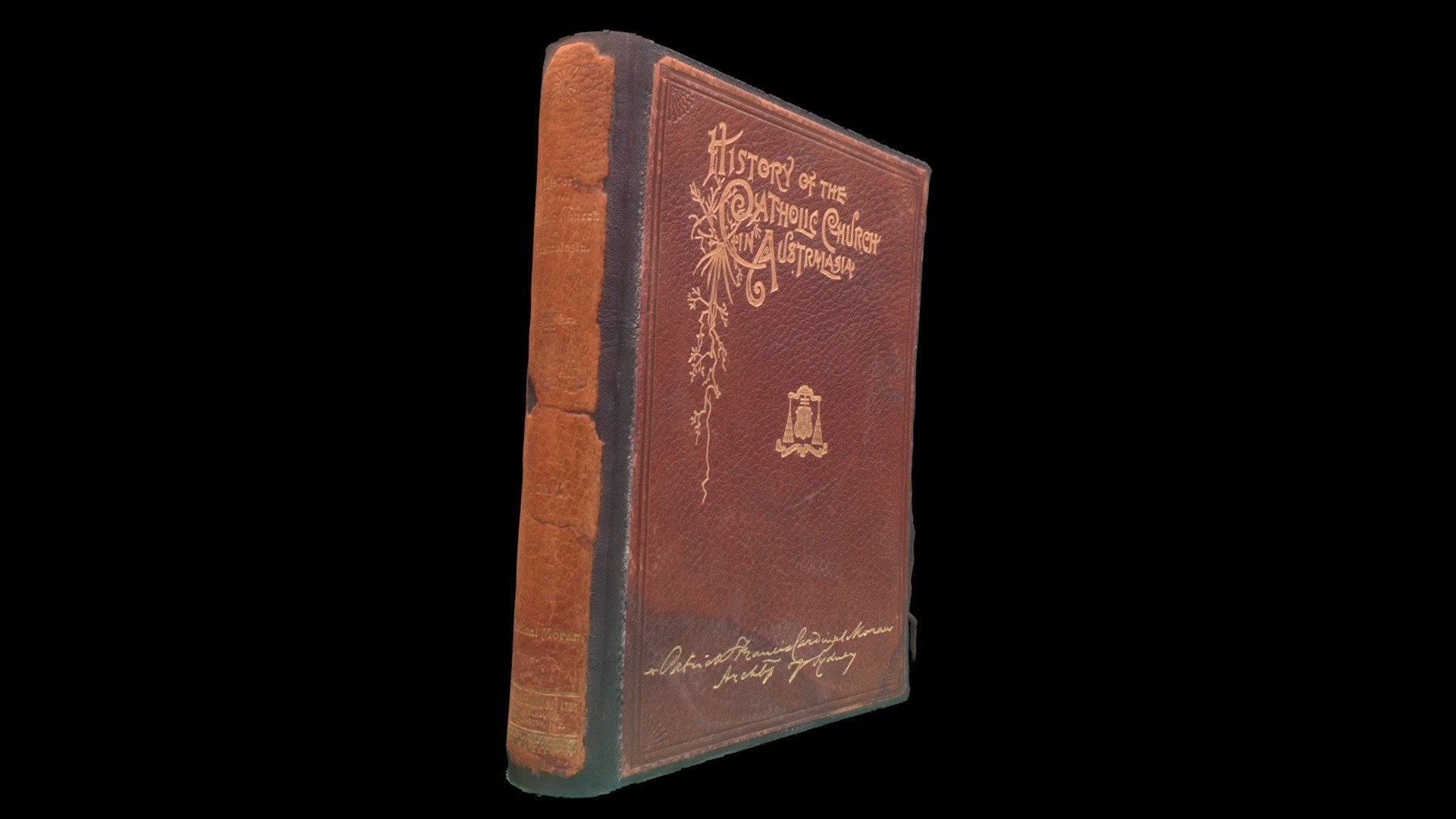 Late nineteenth century brown goatskin binding - Download Free 3D model ...