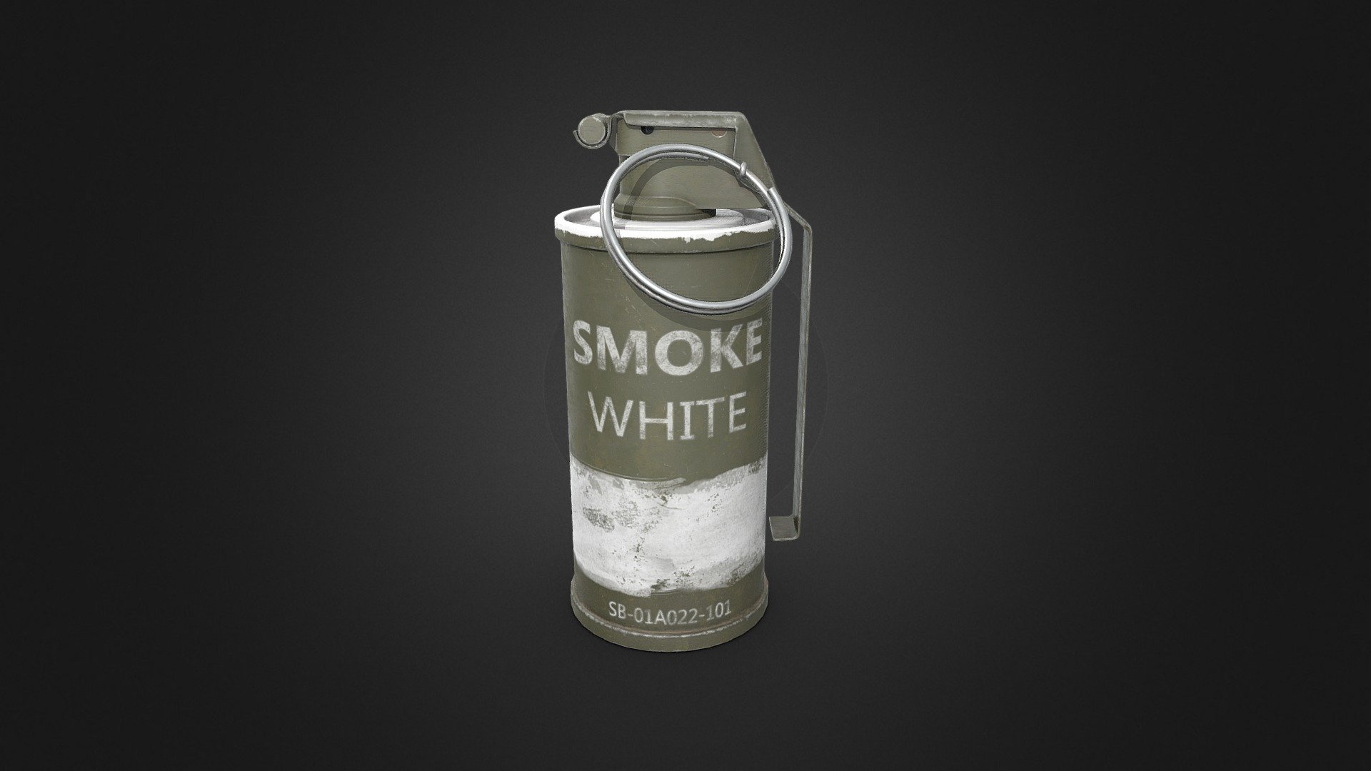 Smoke grenade - 3D model by Raja Roy (@rajaroy) [66ca445] - Sketchfab