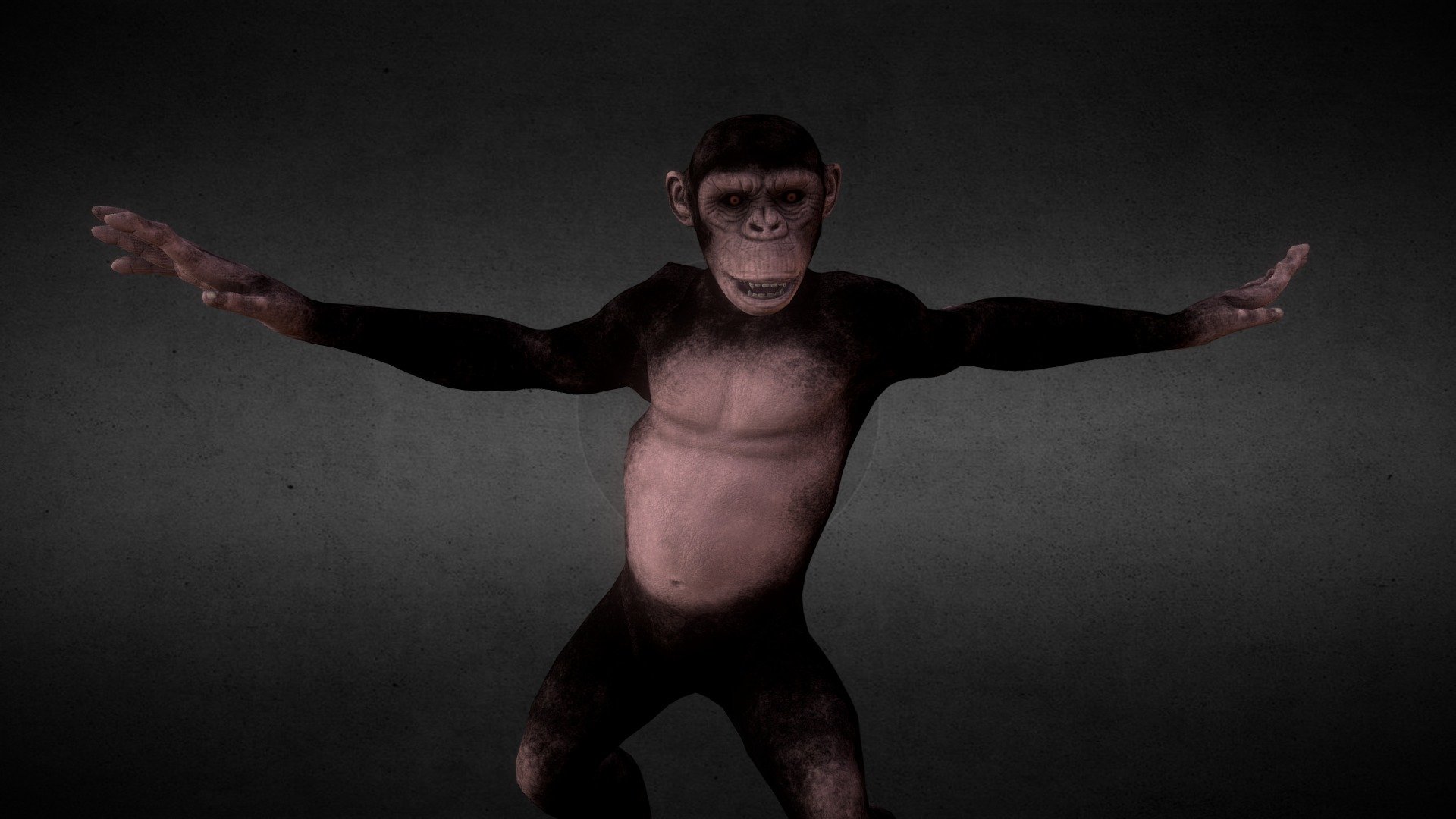 Chimp - Buy Royalty Free 3D model by Harlyk [66ca4c7] - Sketchfab Store