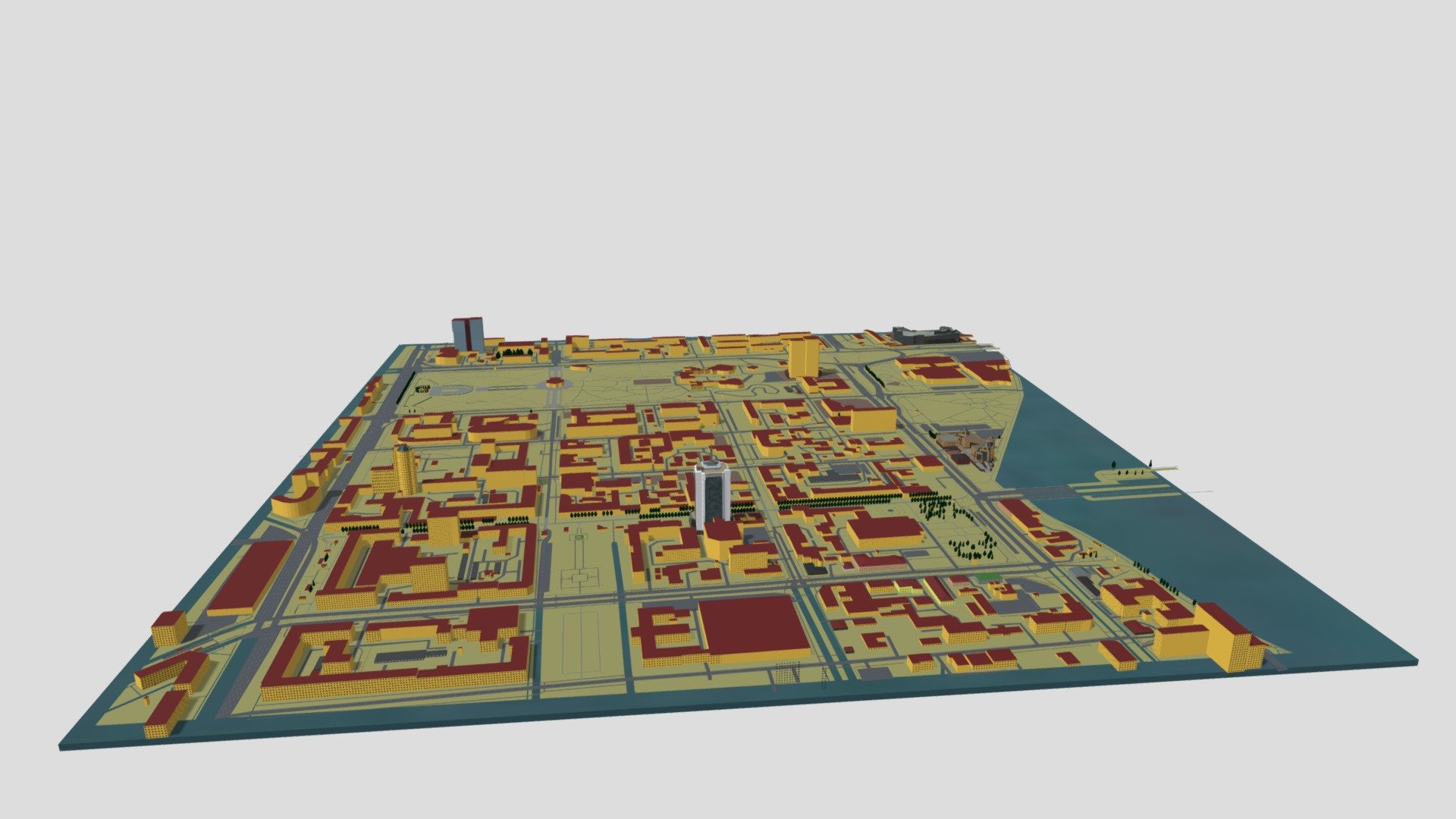 Chelyabinsk city center - Download Free 3D model by gggruuuuuu [66cba2e ...