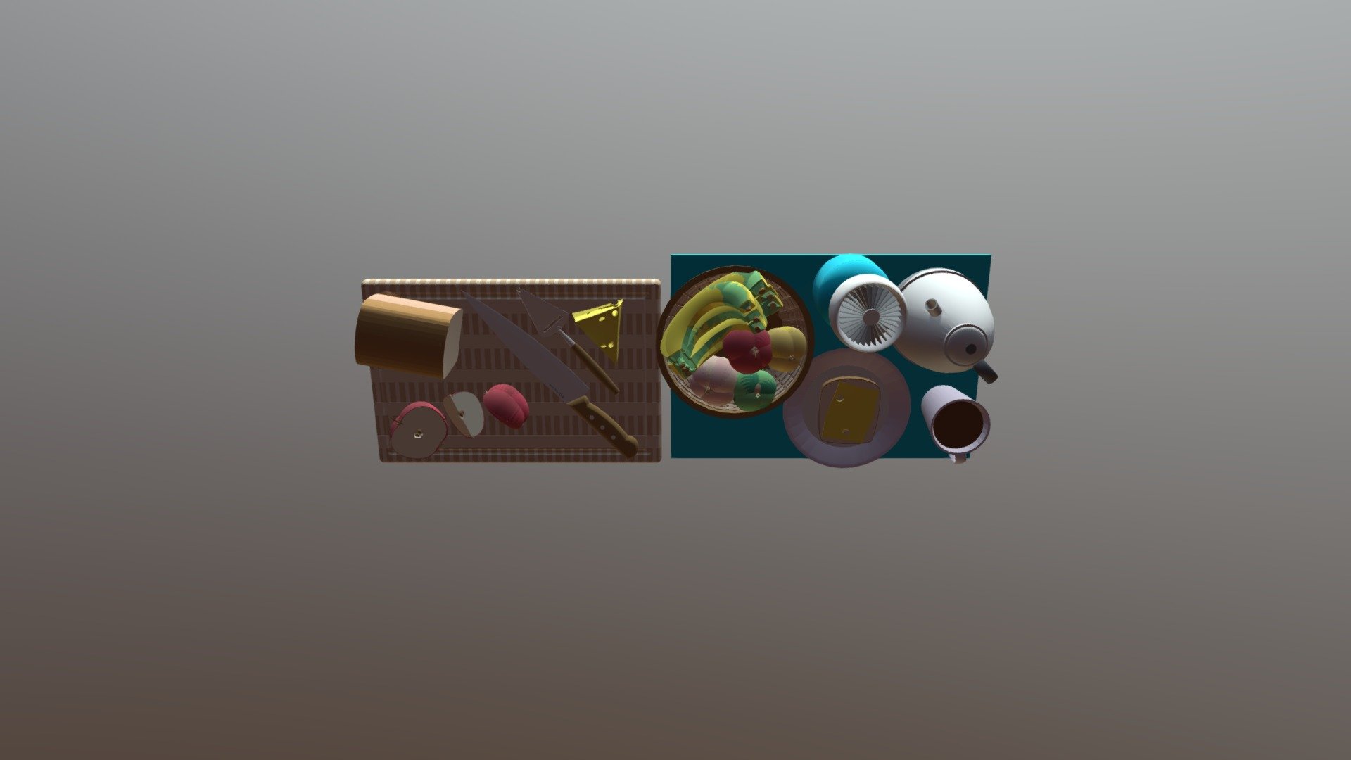 Breakfast 1 4 - 3D model by Kristin Gerbe (@kristingerbe) [66cc472 ...